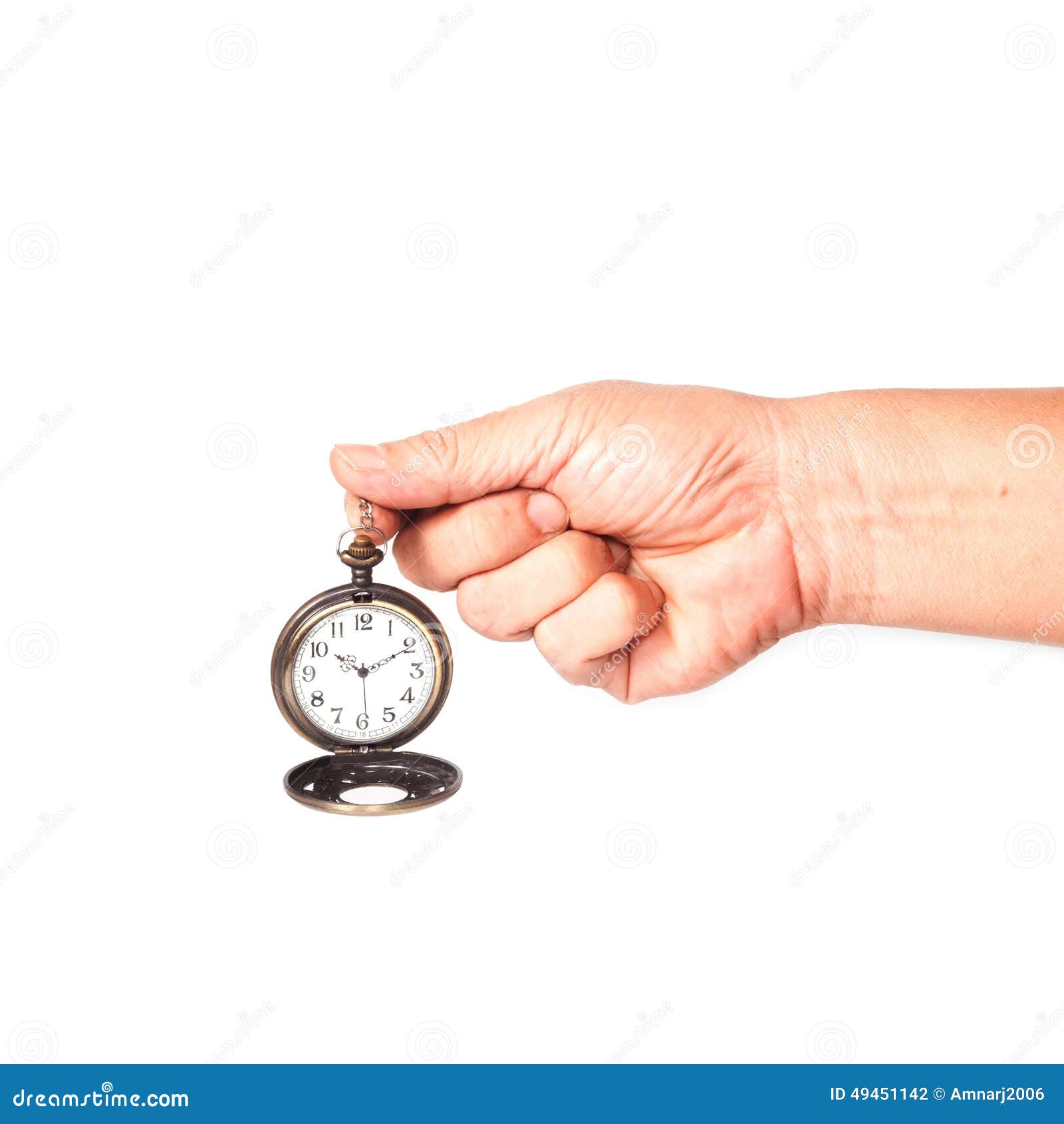 Pocket clock in hand stock photo. Image of human, design - 49451142
