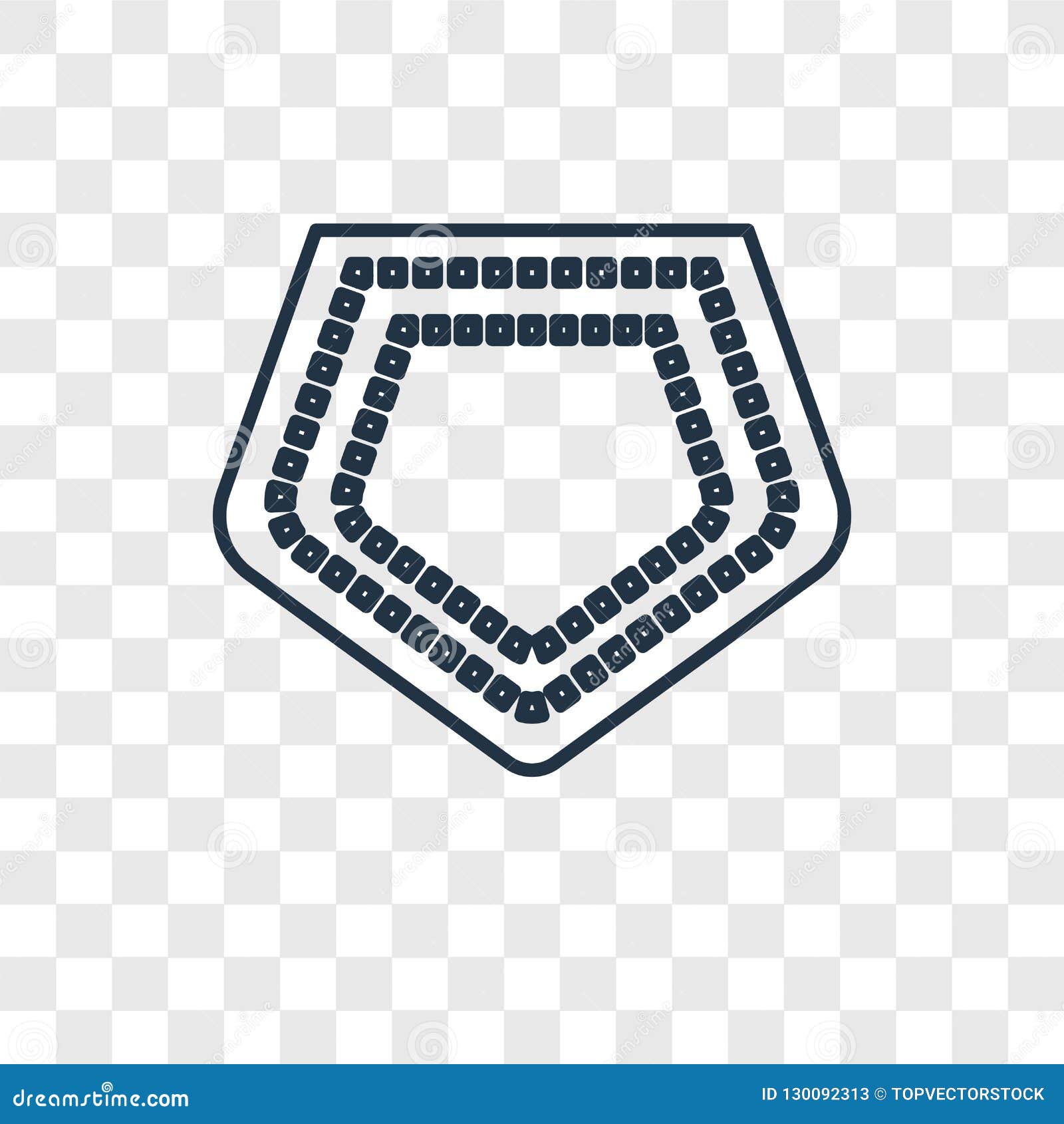 Pocket Concept Vector Linear Icon Isolated on Transparent Background ...