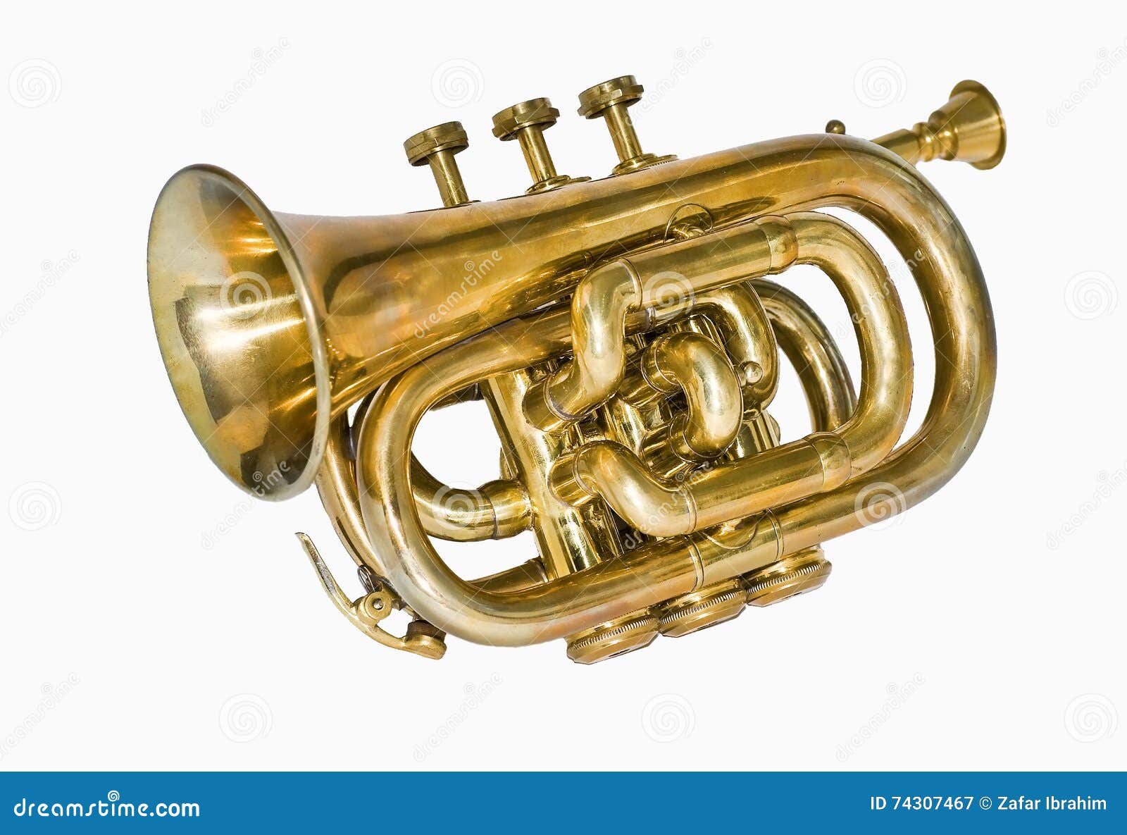 Pocket cornet stock image. Image of compact, serpent - 74307467