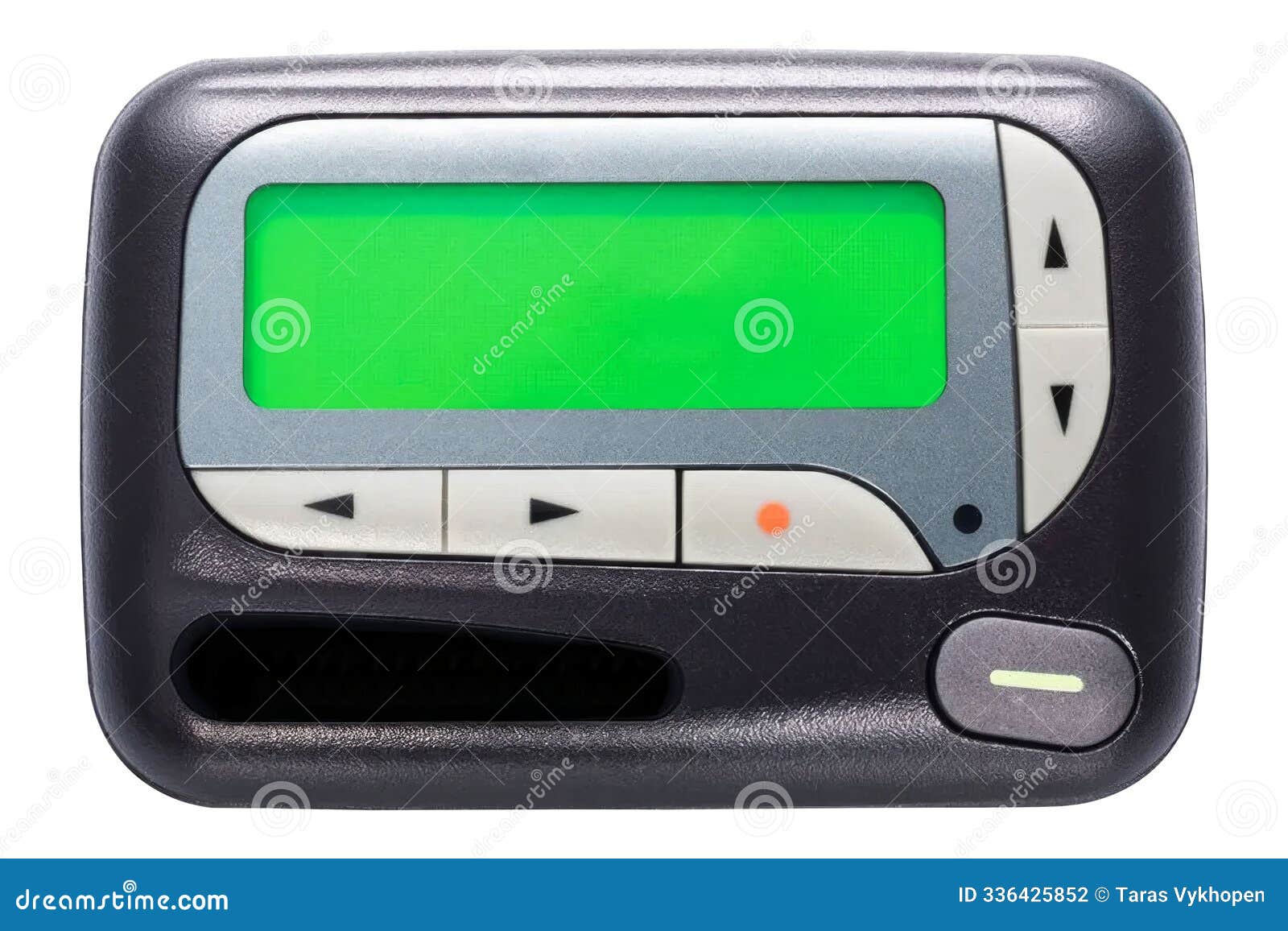 Pocket Digital Pager on a White Isolated Background Stock Illustration ...