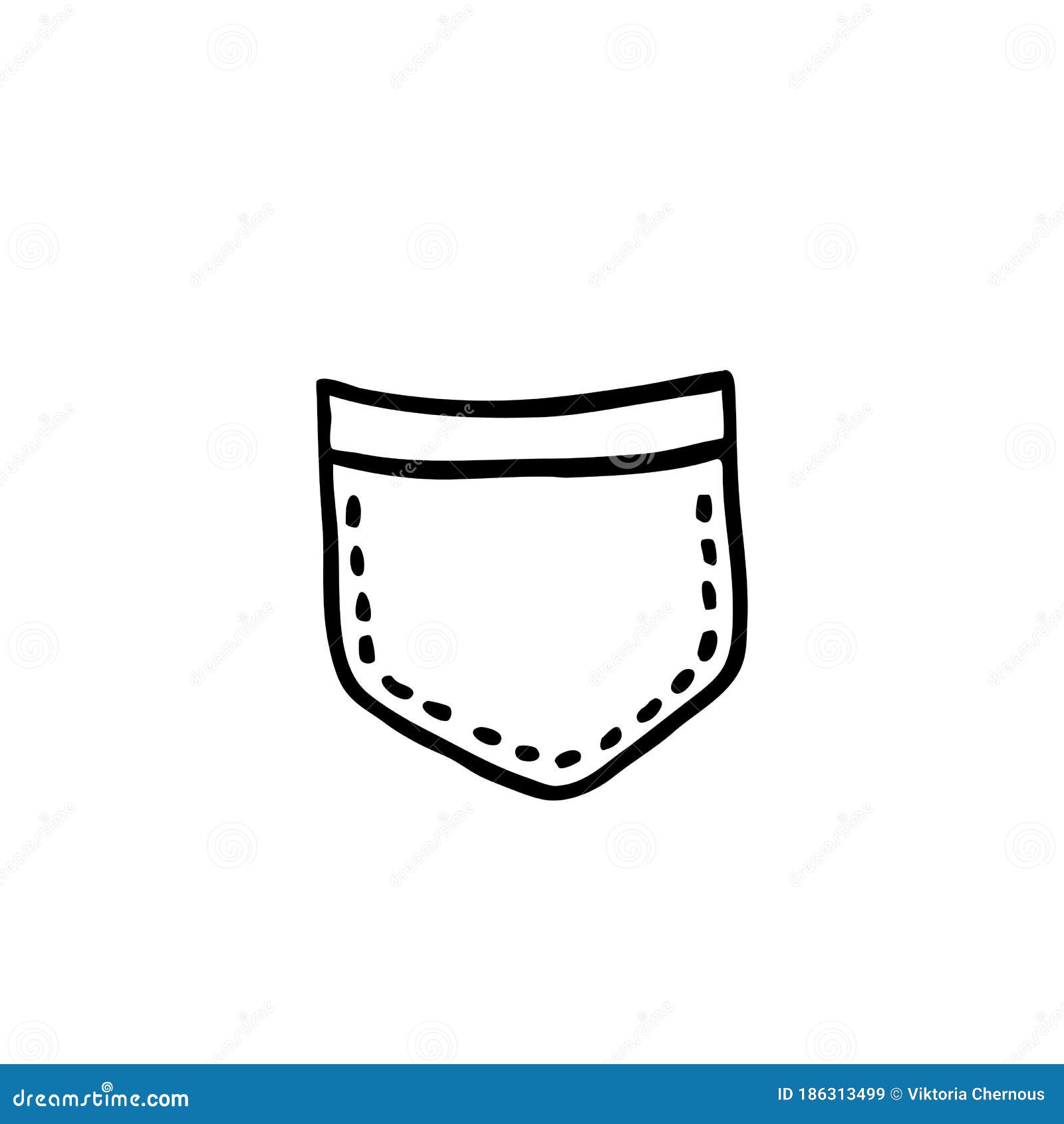 Pocket Doodle Icon, Vector Illustration Stock Illustration ...