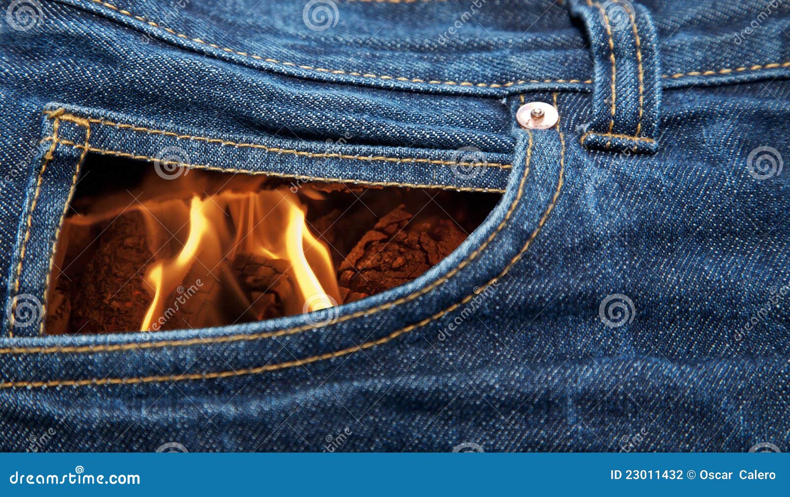 Pocket in flames stock photo. Image of money, cloae, indigo - 23011432