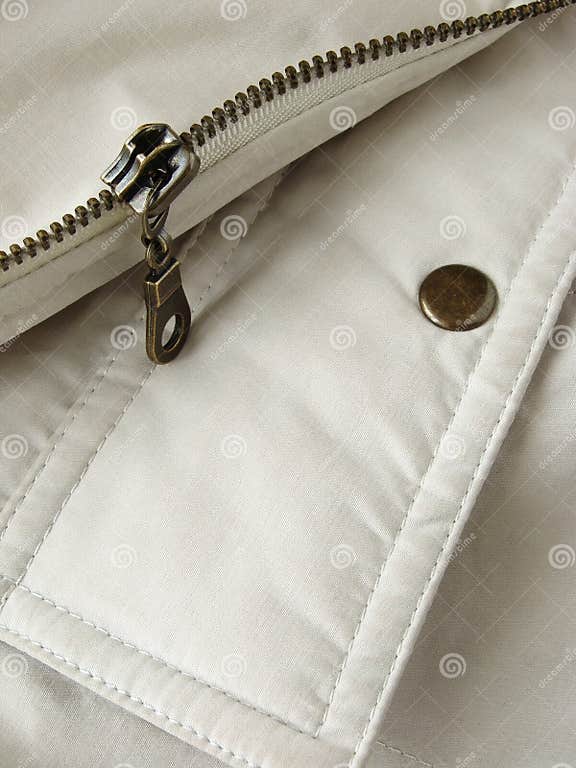Pocket flap and zipper stock photo. Image of fragment - 9086886