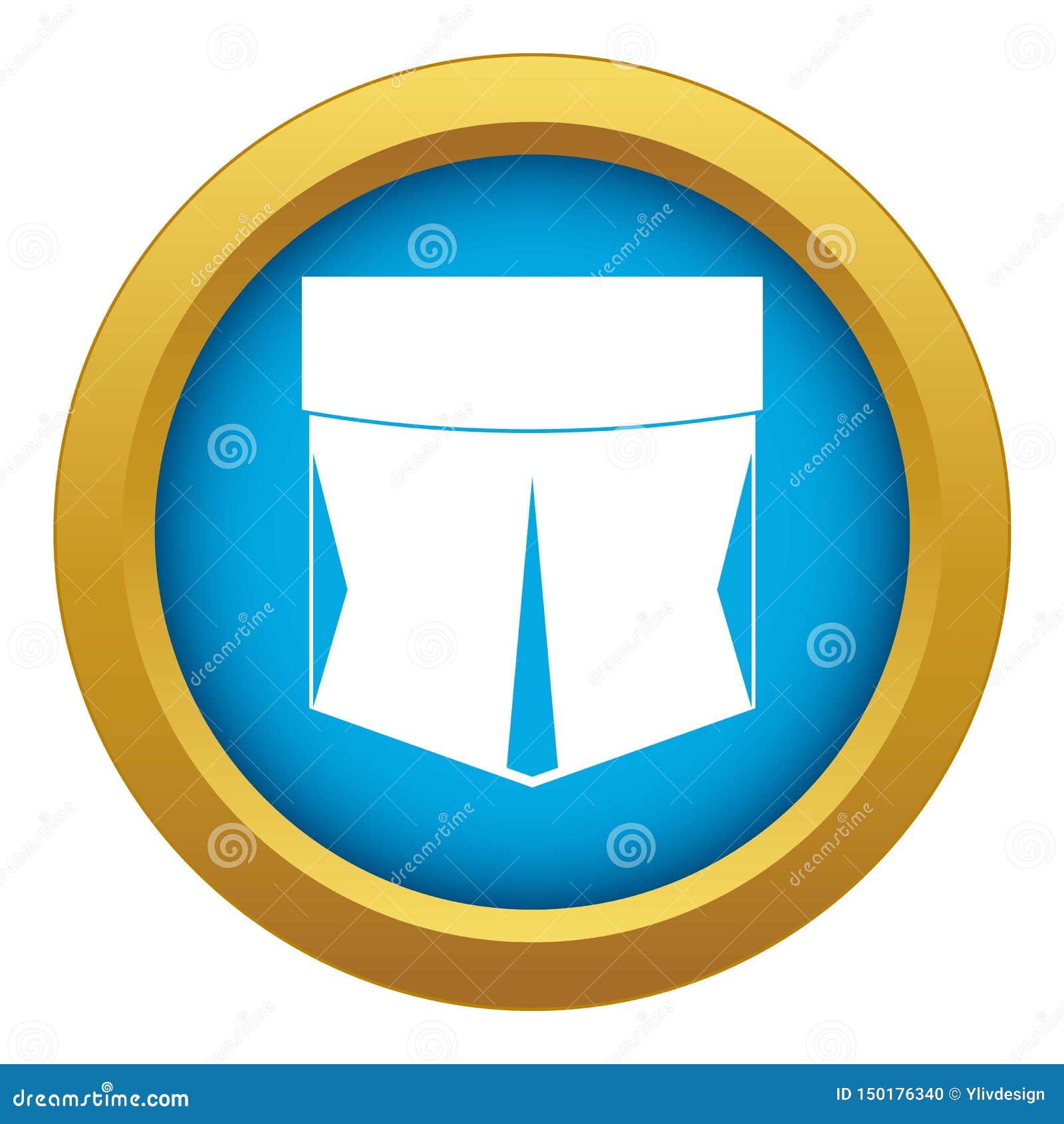 Pocket Icon Blue Vector Isolated Stock Vector - Illustration of frame ...