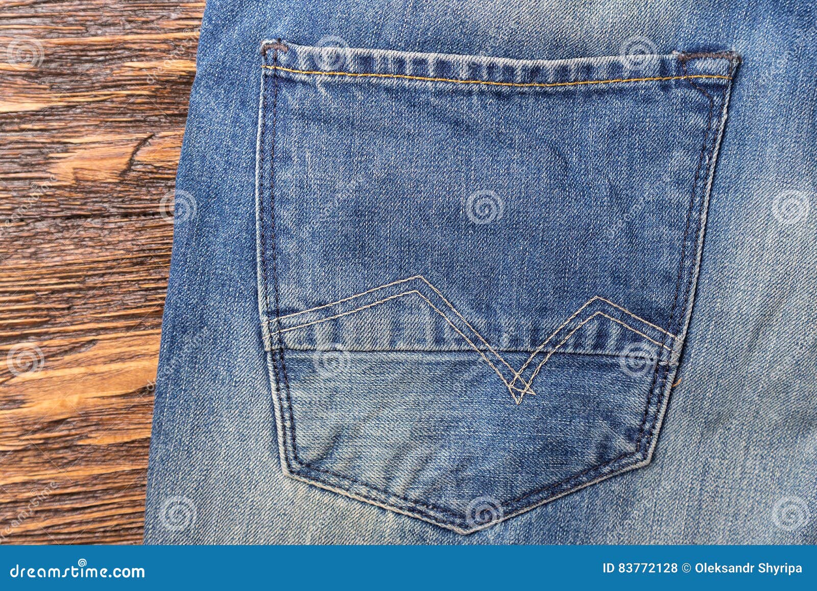 Pocket Jeans with Stitching Stock Photo - Image of casual, cloth: 83772128