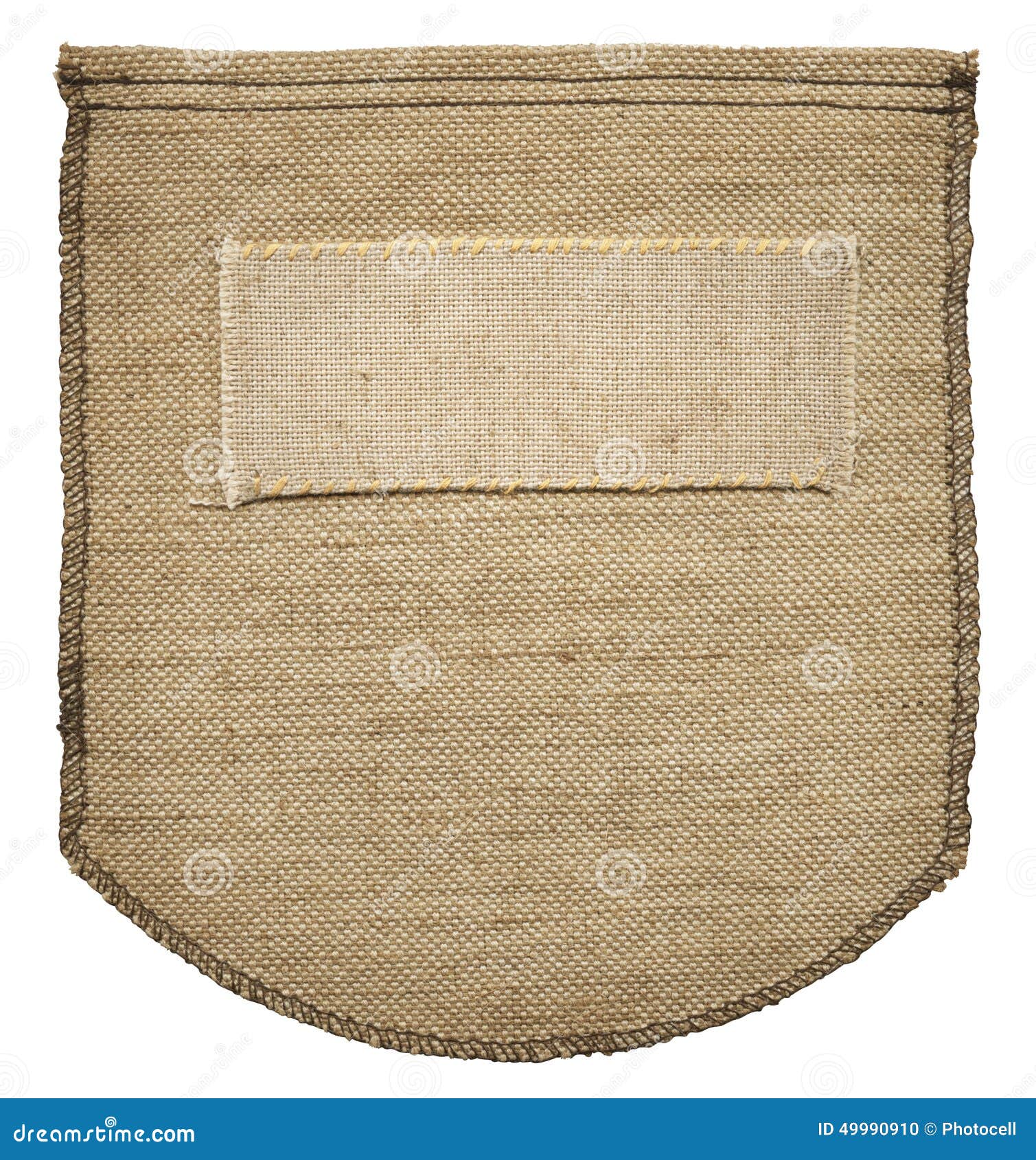 Pocket label stock photo. Image of cotton, plate, fabric - 49990910