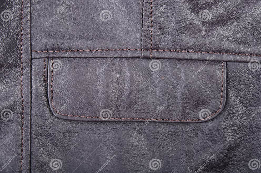 Pocket leather jacket stock image. Image of animal, shiny - 18170287