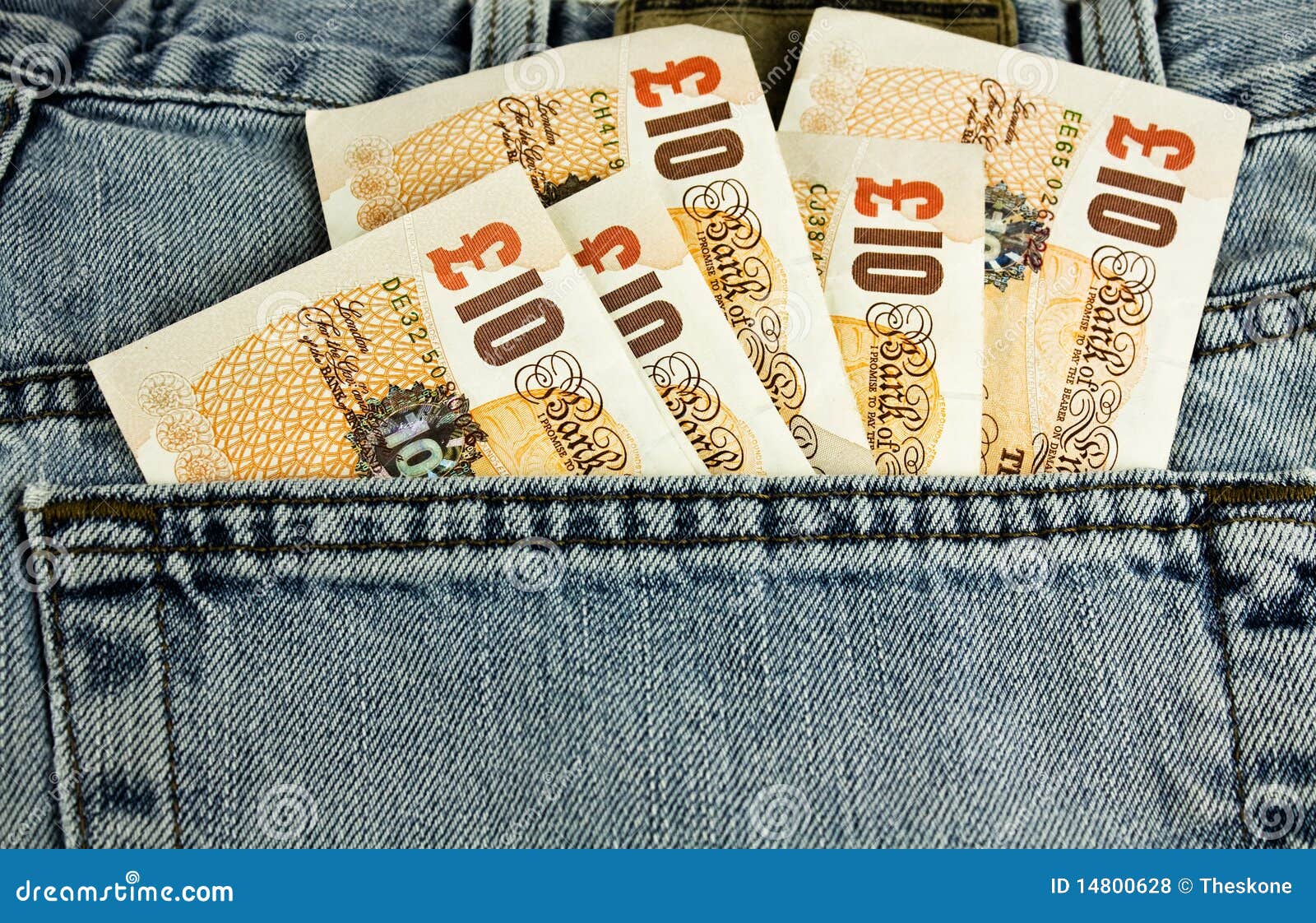 Pocket money stock photo. Image of blue, money, denim - 14800628