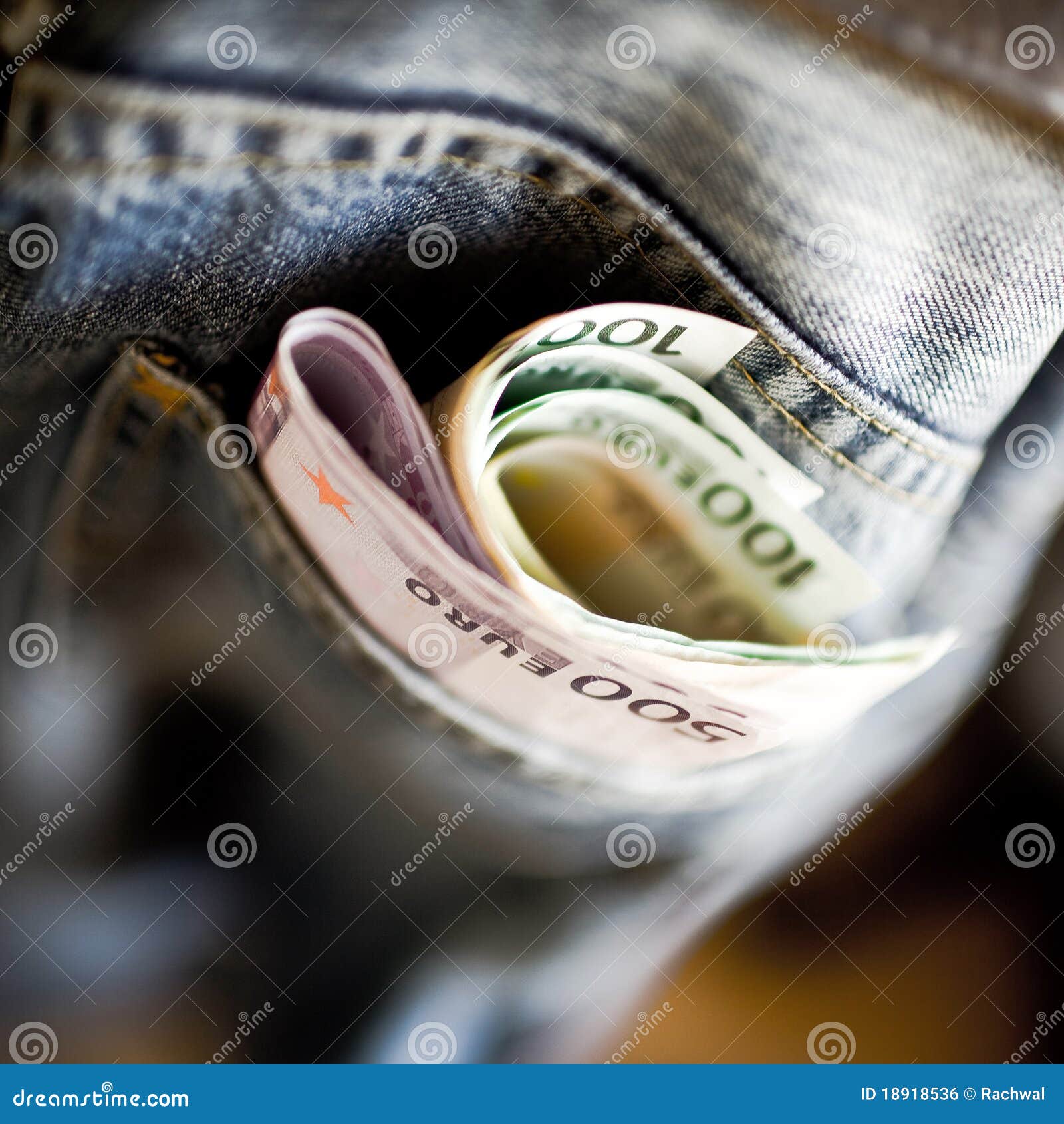 Pocket money stock photo. Image of paper, economic, blue - 18918536