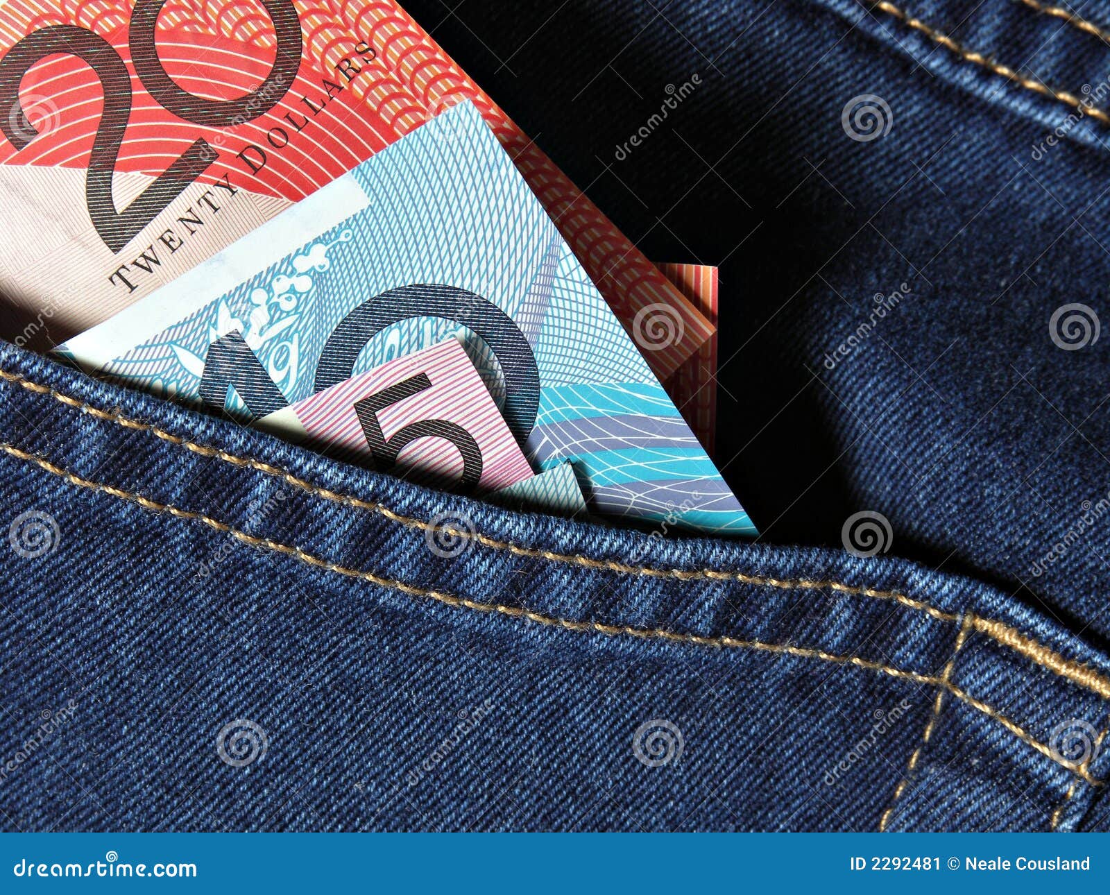 Pocket Money stock image. Image of money, australian, debt - 2292481