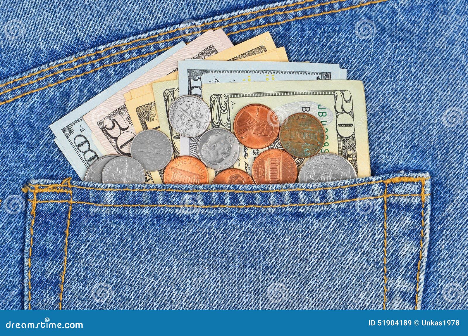 Pocket money stock image. Image of benefit, america, commerce - 51904189