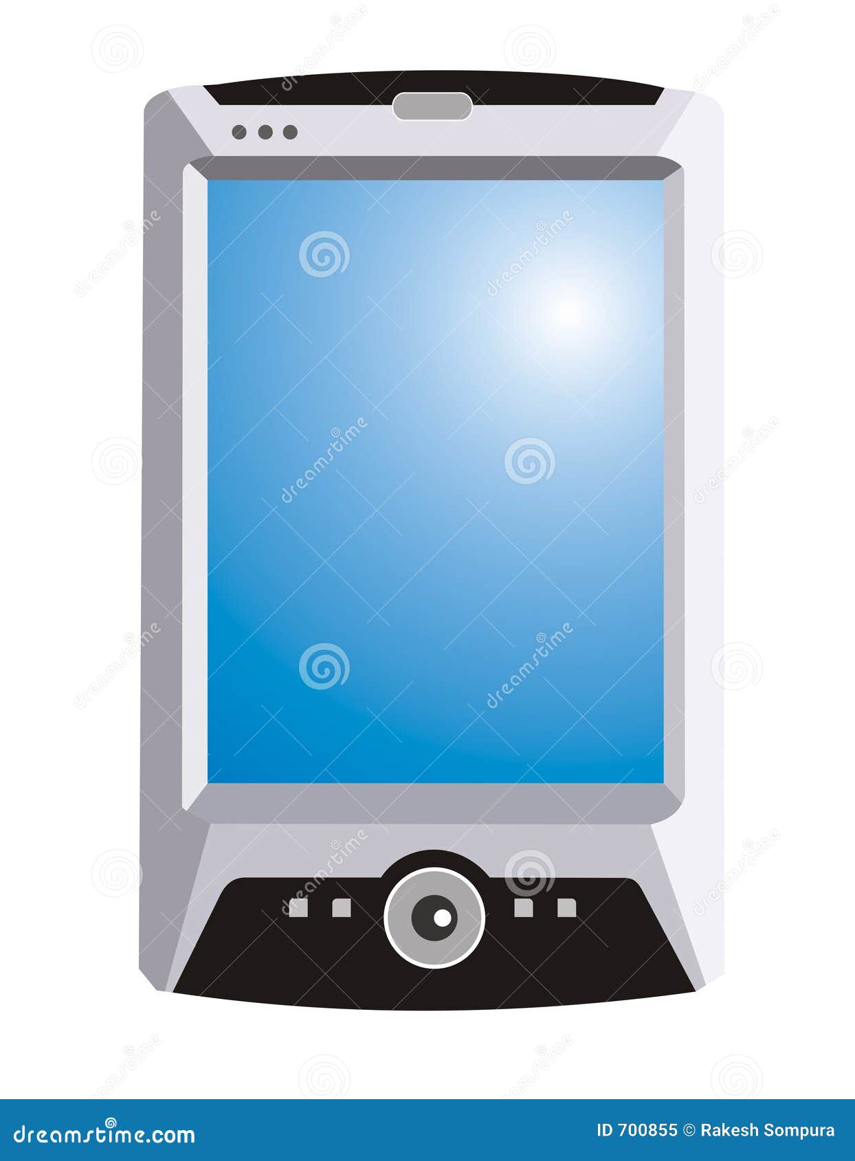 Pocket pc stock illustration. Illustration of diary, communication - 700855