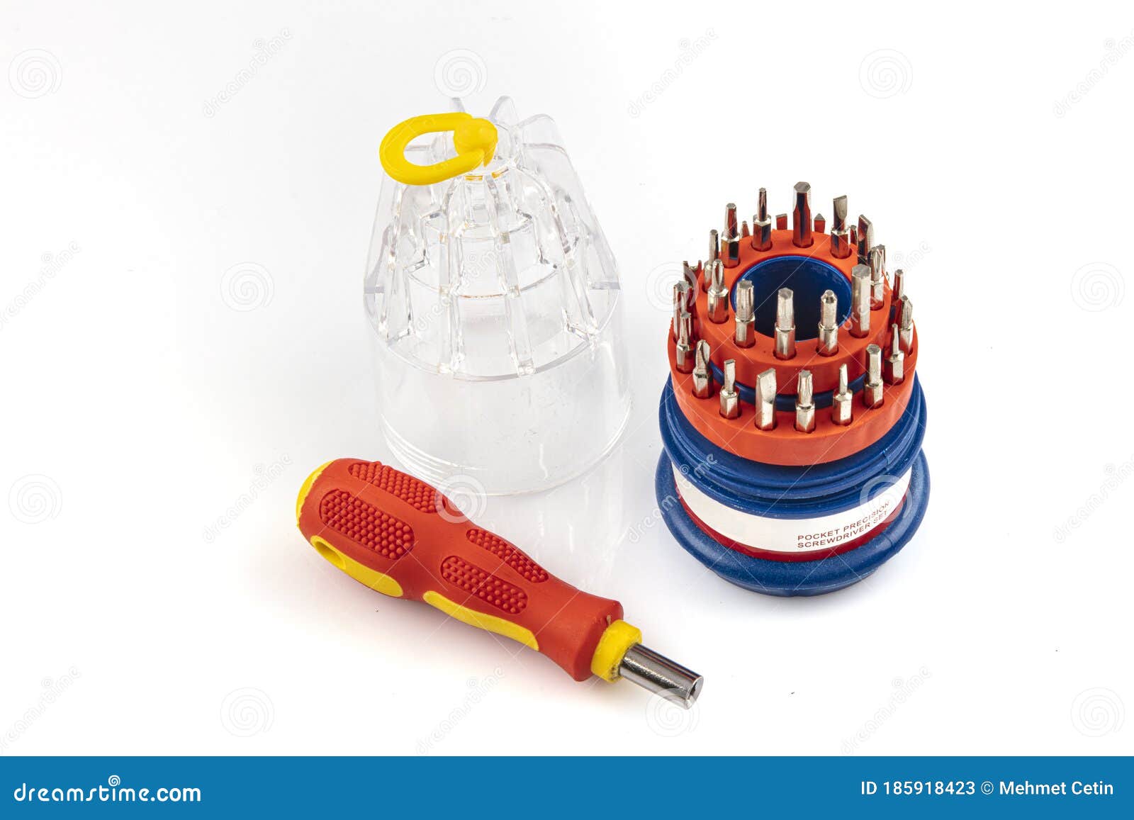 Pocket Precision Screwdriver Set. Steel Screwdriver Tips of Different ...