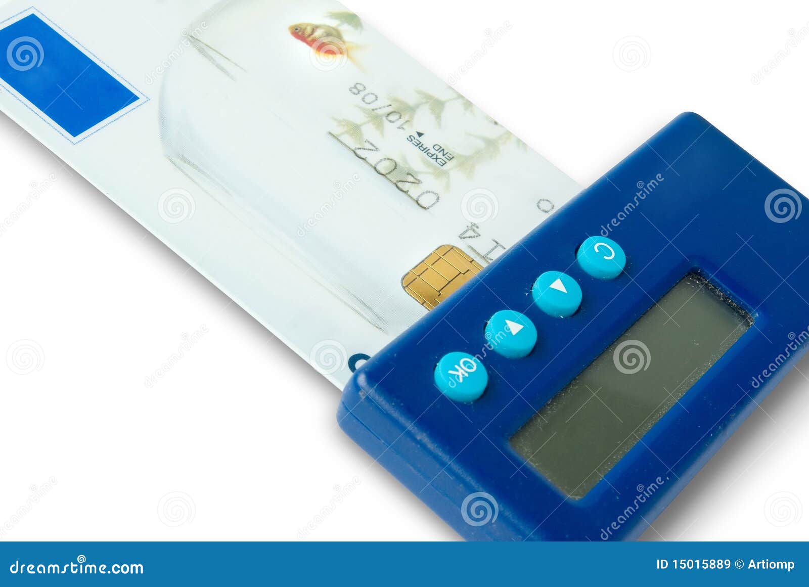 Pocket Reader the Bank Credit Card Stock Image - Image of fingernails ...