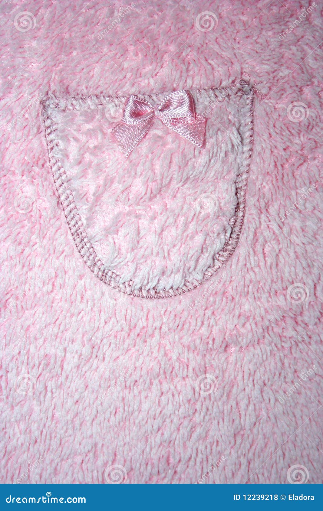 Pocket sewn on fabric stock photo. Image of craft, white - 12239218