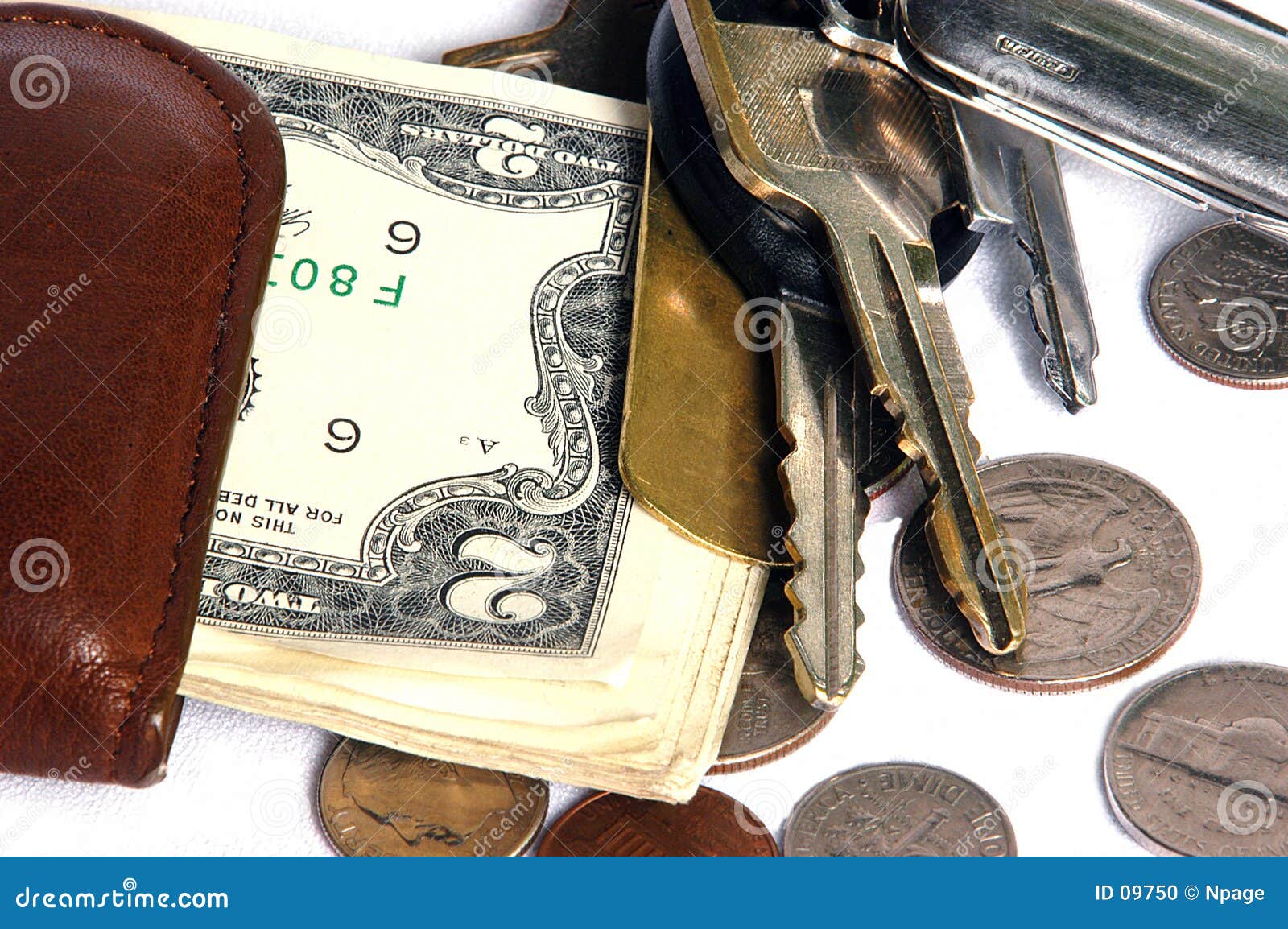 Pocket Stuff stock photo. Image of coins, knofe, quarter - 9750