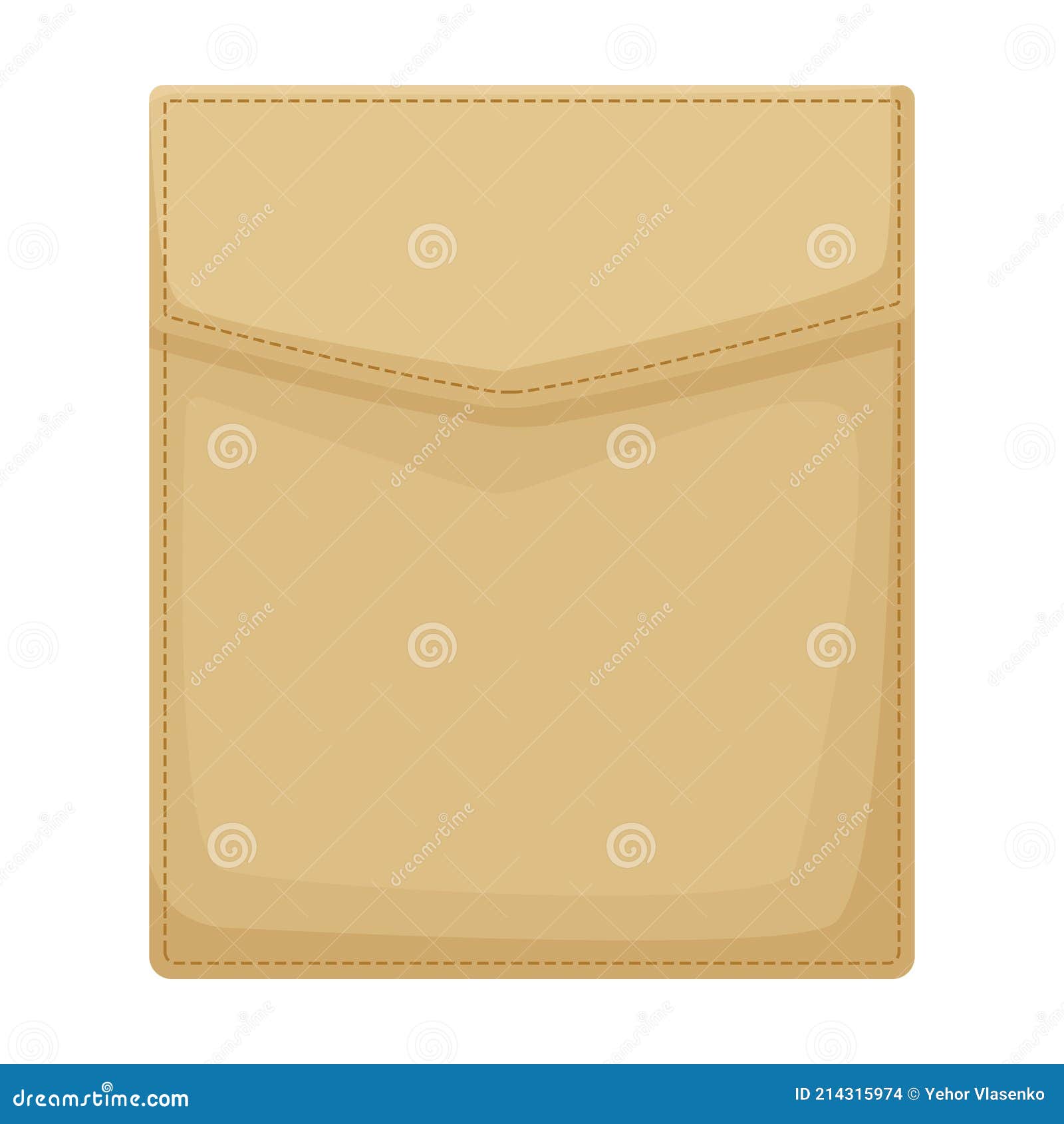 Pocket Vector Icon.Cartoon Vector Icon Isolated on White Background ...