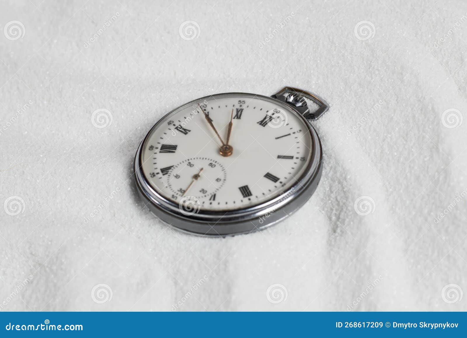 Pocket Watch Buried in Sand. Old Watch Lost in the Sand Stock Image ...