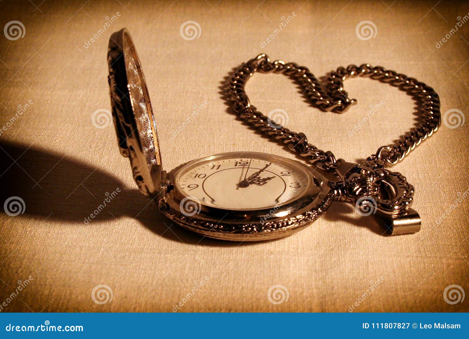 Pocket watch on a chain stock image. Image of watches - 111807827