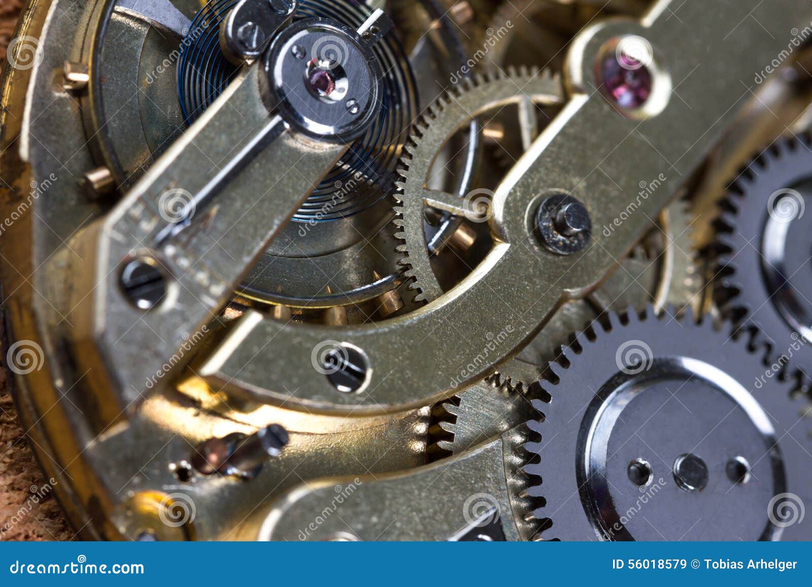 Pocket watch clockwork stock image. Image of adjustment - 56018579