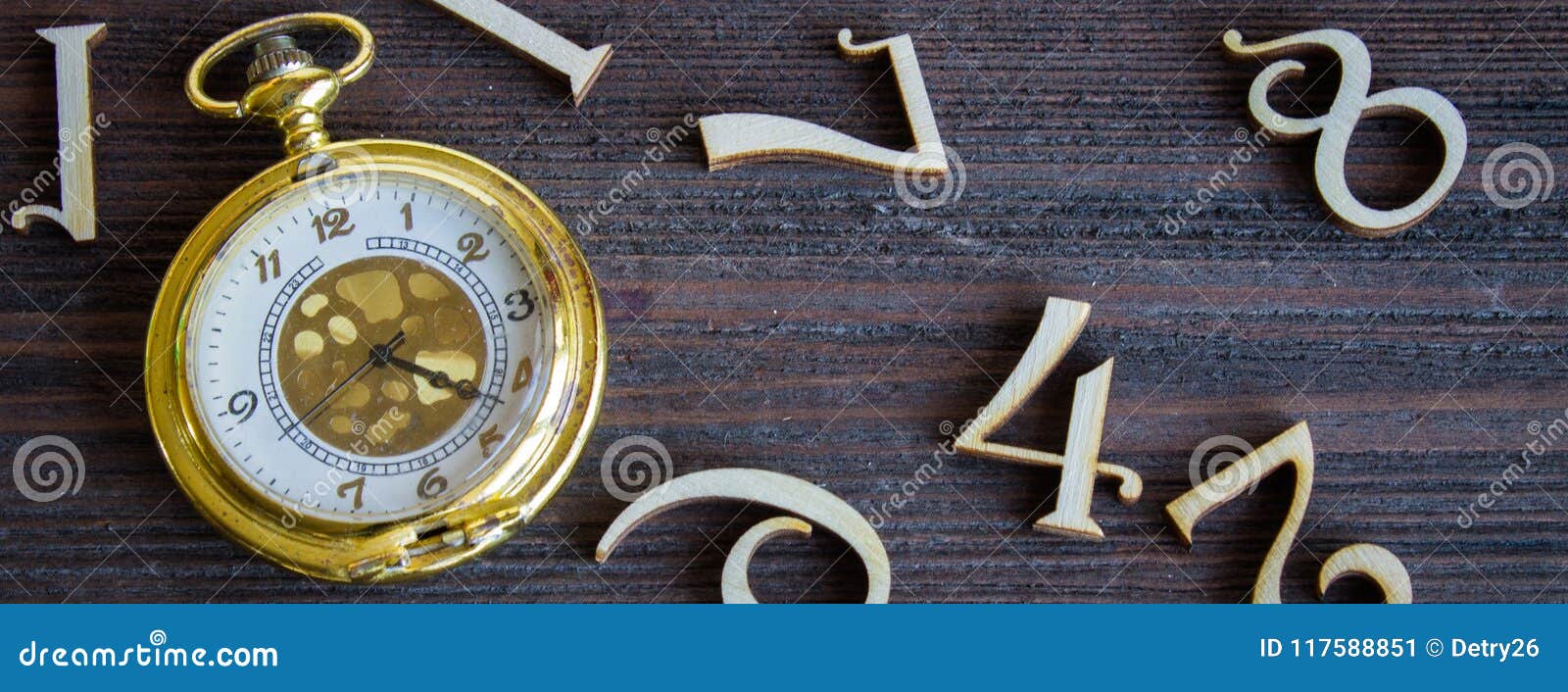 A Pocket Watch with Numbers Stock Image - Image of metallic, background ...