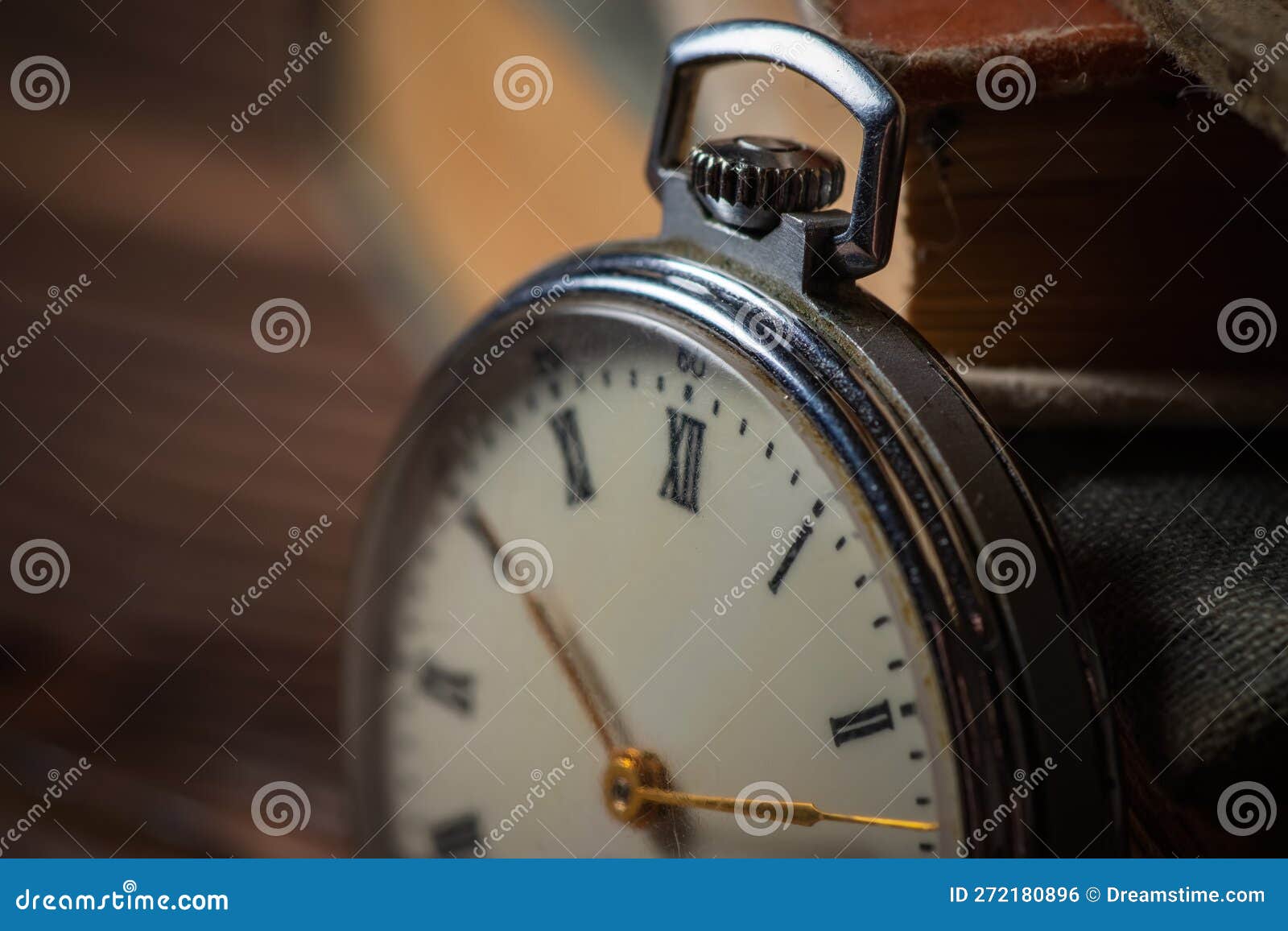 Pocket Watch and Old Book in Vintage Style Stock Photo - Image of clock ...