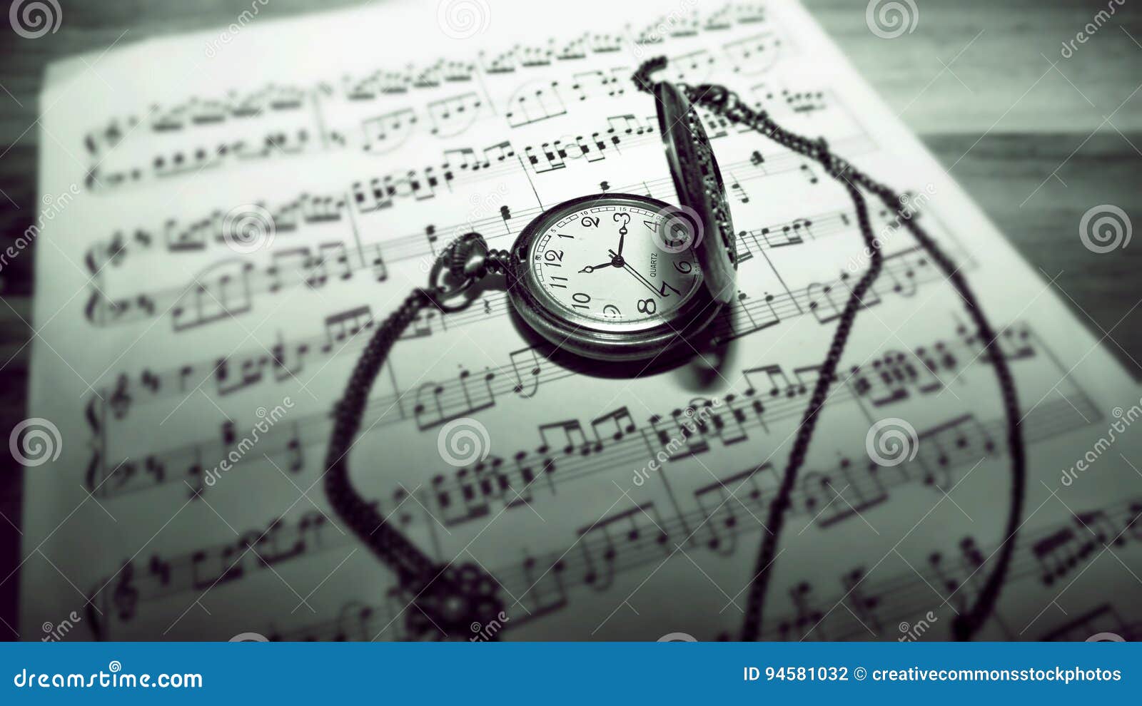 Pocket Watch On Sheet Music Picture. Image: 94581032