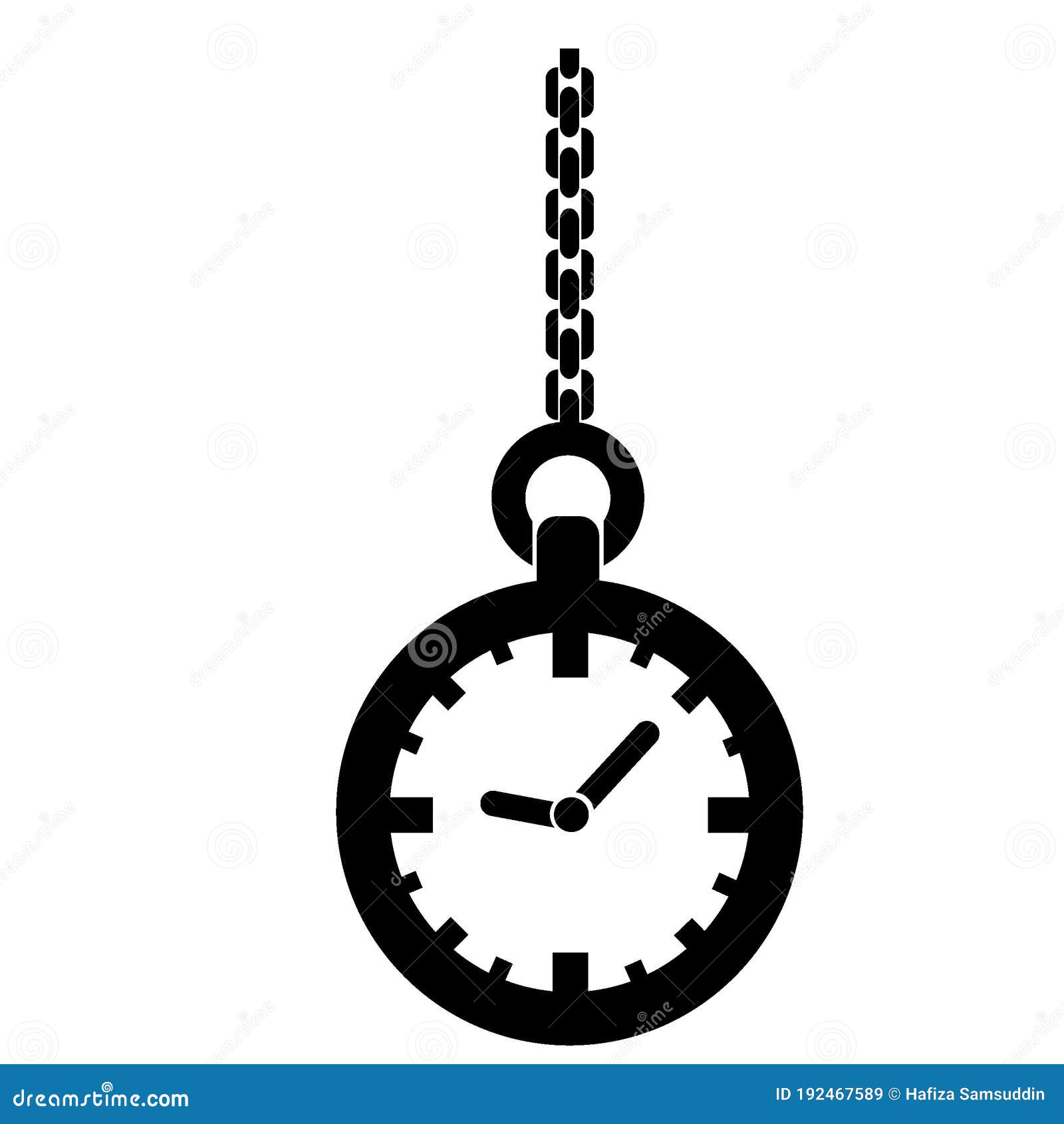 Pocket Watch. Vector Illustration Decorative Design Stock Vector ...