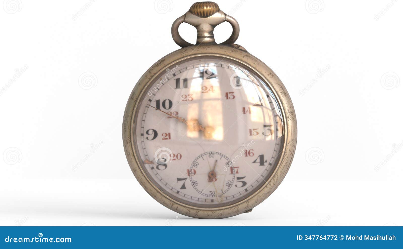 Pocket Watch with White Background Editorial Photography - Image of ...