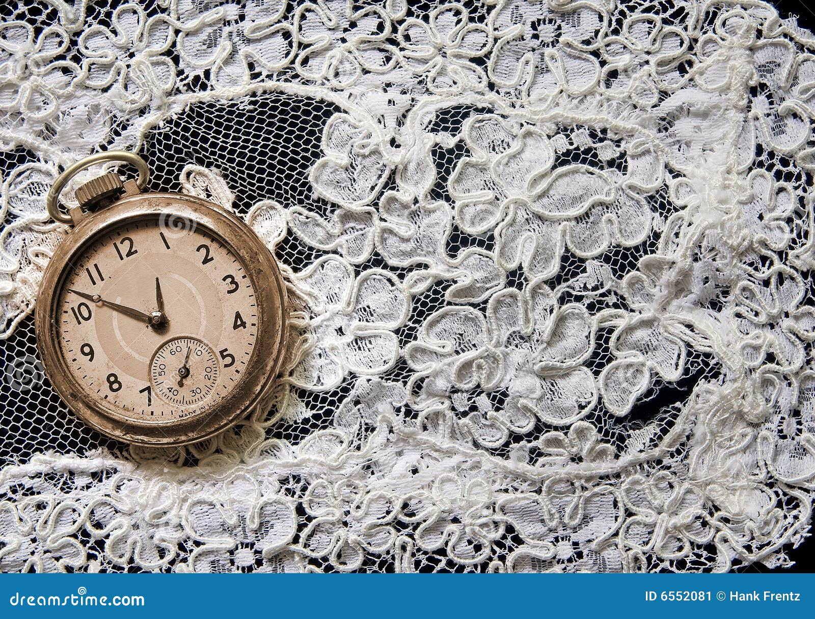 Pocket watch on white lace stock image. Image of antique - 6552081