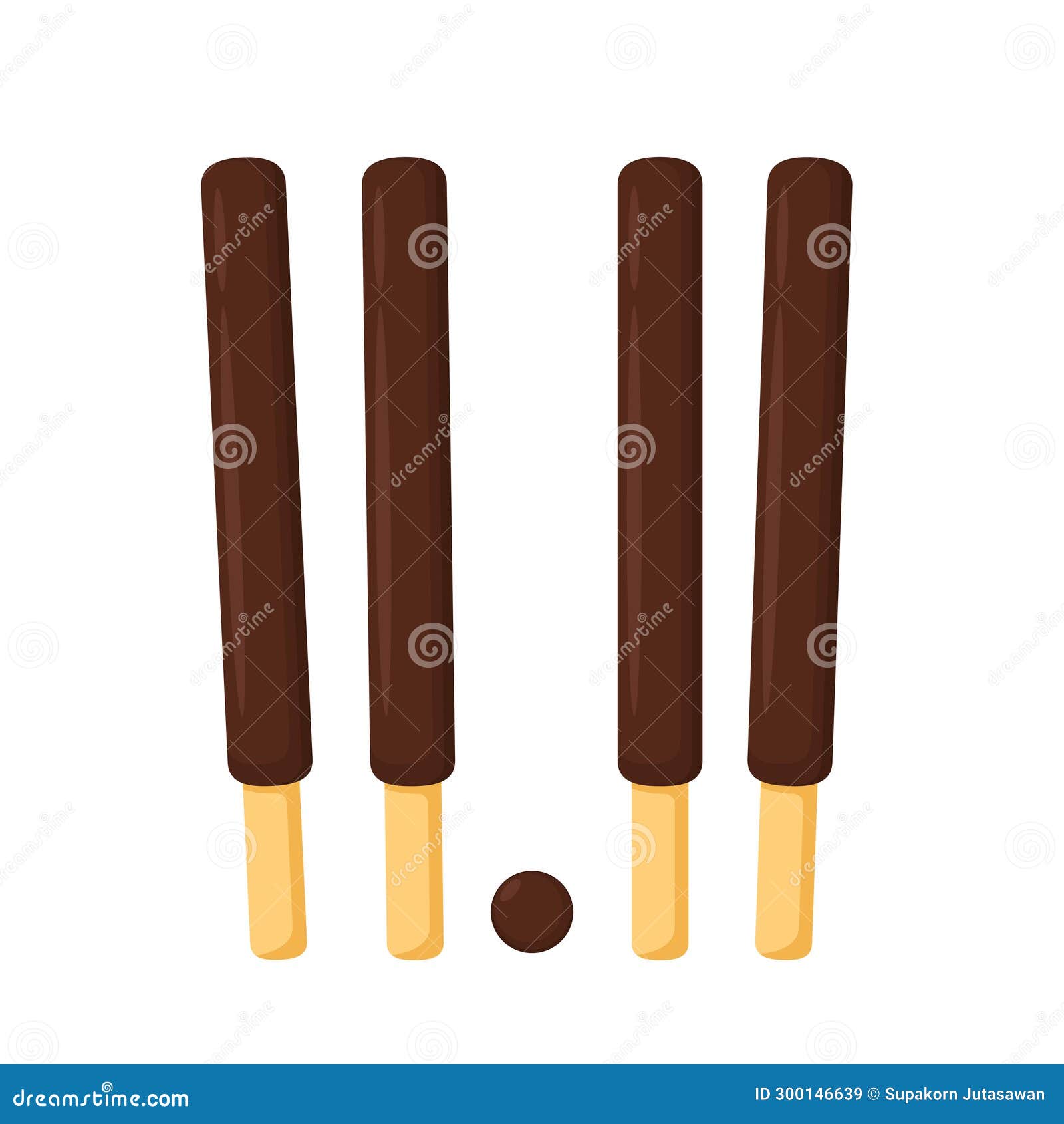 Pocky Vector Illustration. Strawberry Sticks In The Box Package ...