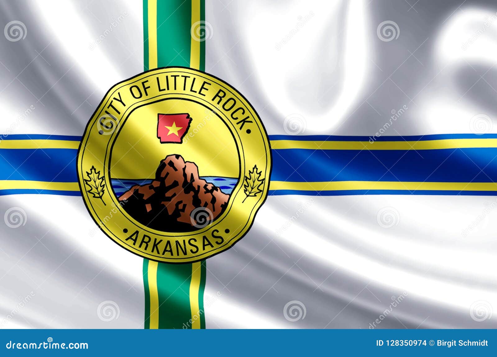 Poco Ejemplo De La Bandera De La Roca Stock de ilustración ...