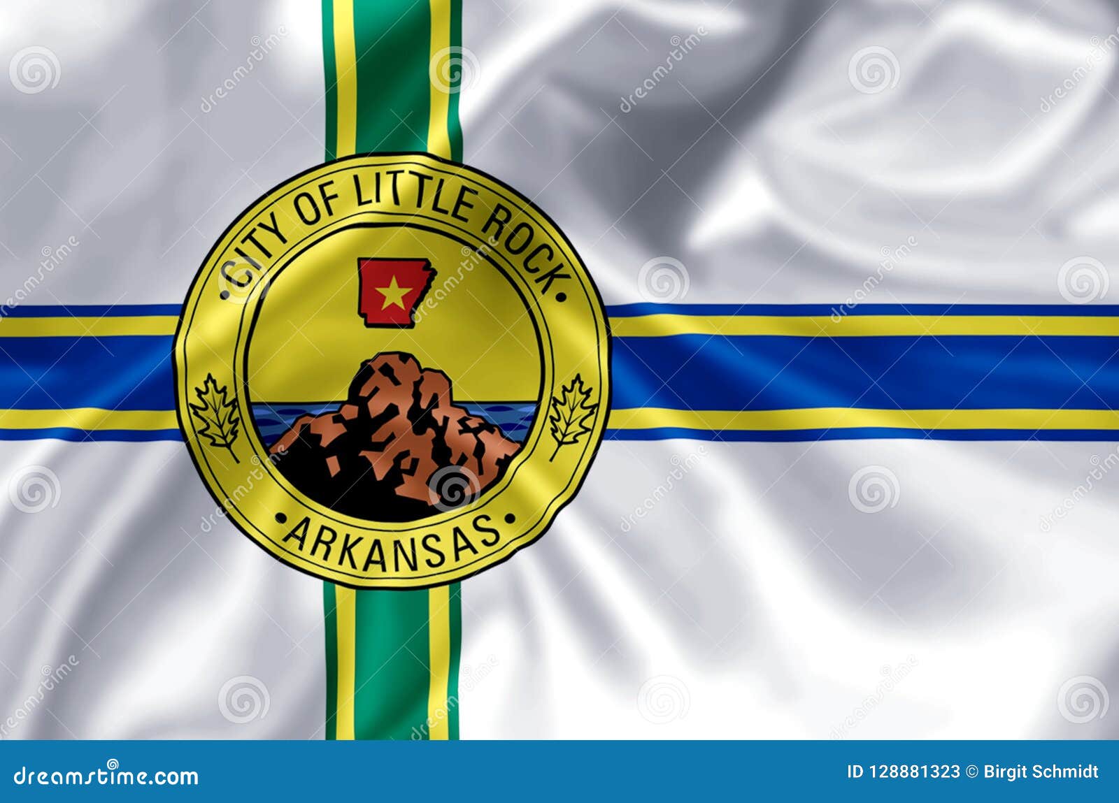 Poco Ejemplo De La Bandera De La Roca Stock de ilustración ...