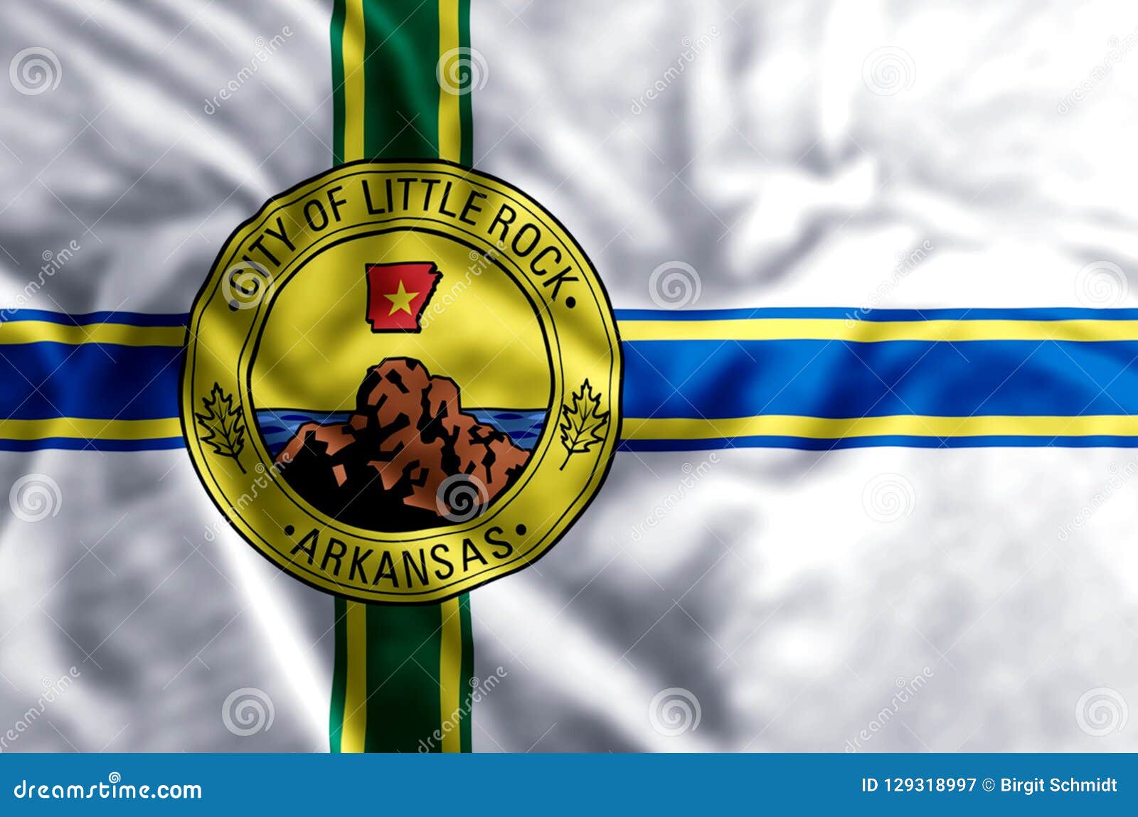 Poco Ejemplo De La Bandera De La Roca Stock de ilustración ...