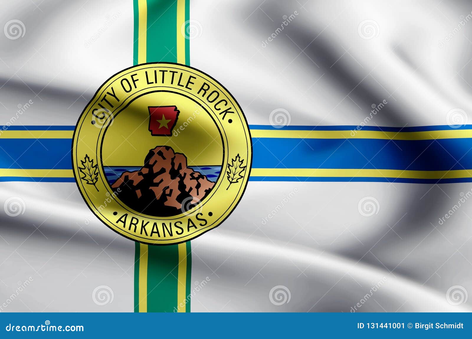 Poco Ejemplo De La Bandera De La Roca Stock de ilustración ...