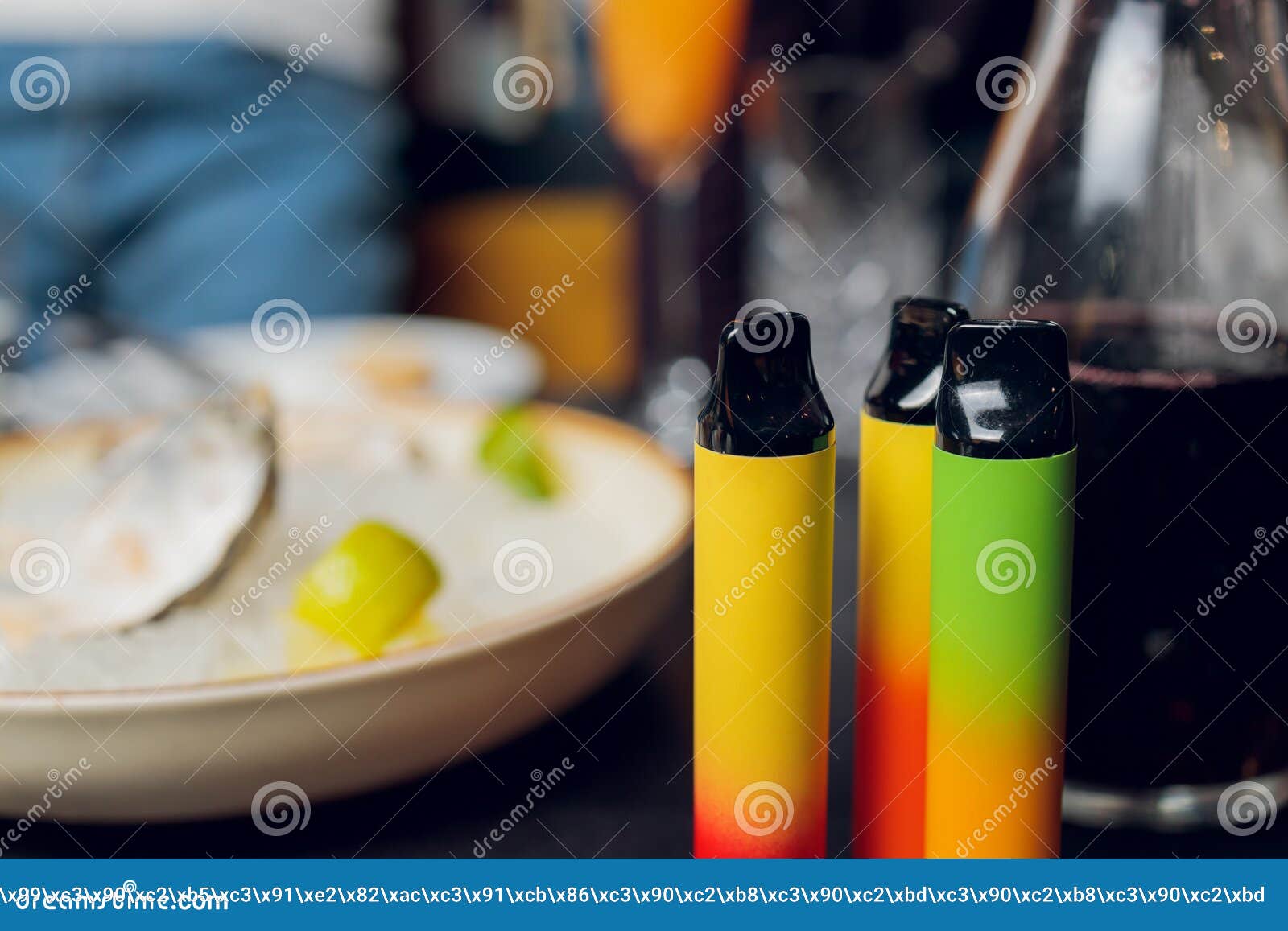 POD E-cigarette or Nicotine Vapor Dispenser E-pen. Stock Image - Image ...