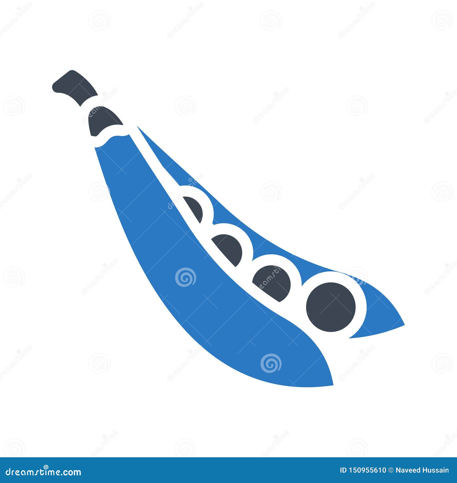 Pod Glyph Color Vector Icon Stock Vector - Illustration of diet, icons ...