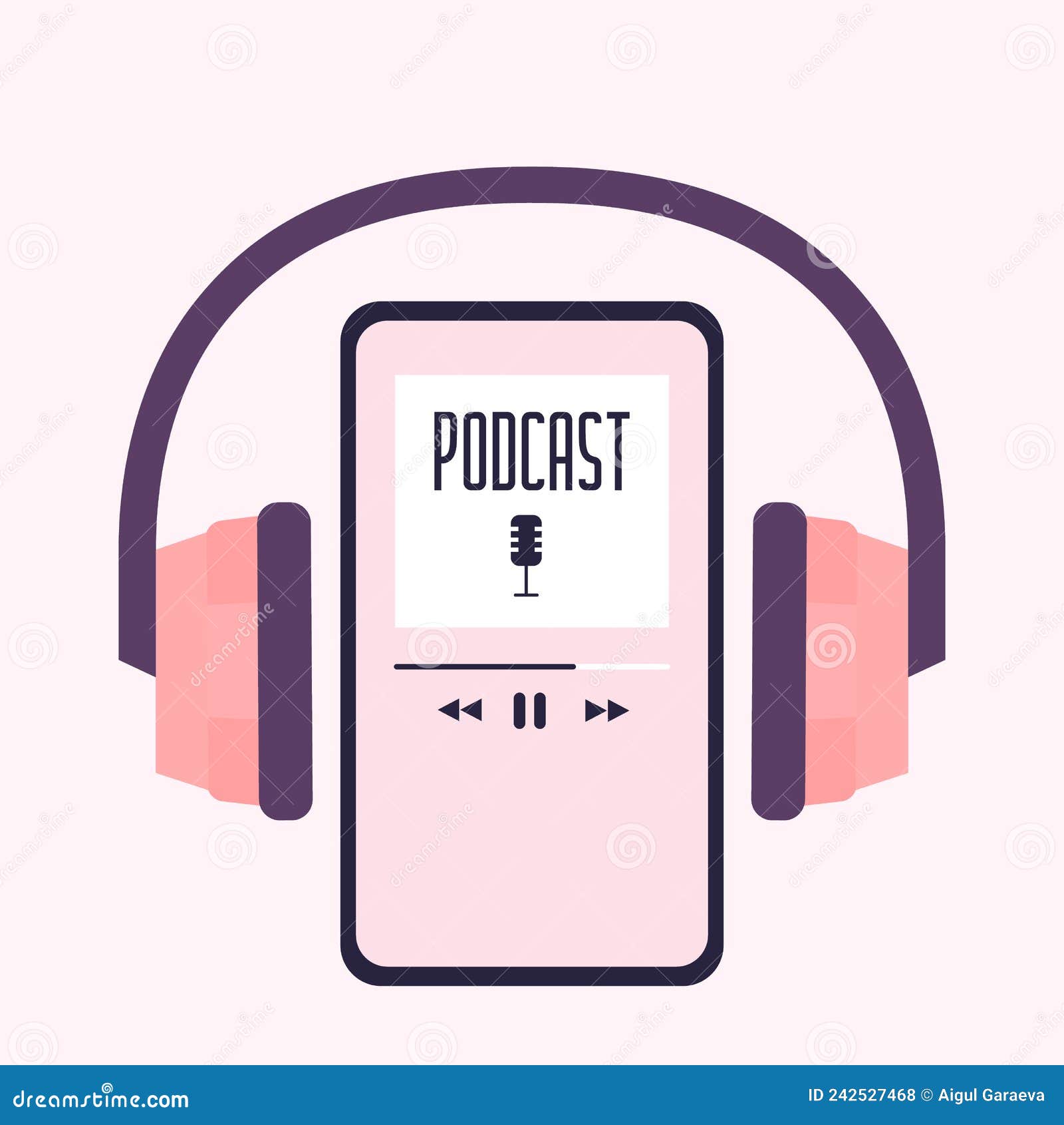 Podcast concept editorial stock photo. Illustration of modern - 242527468