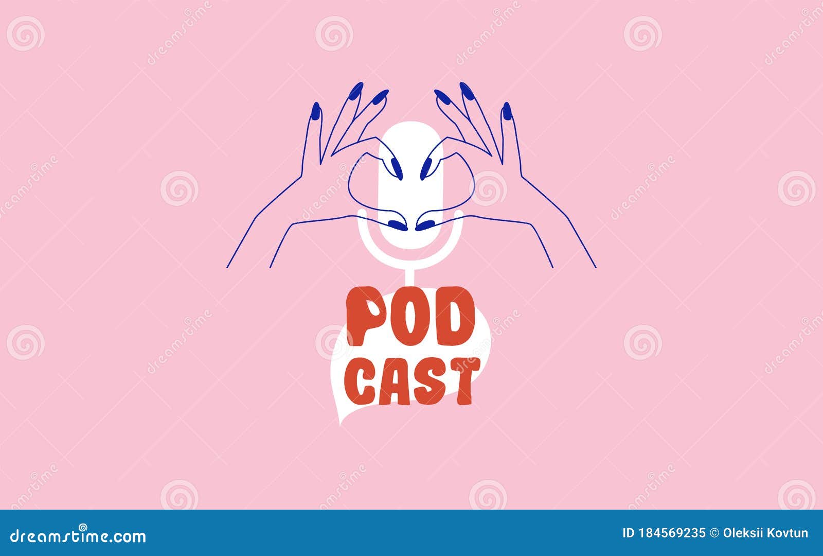 Podcast Cover Art Design. Creative Podcast Background Stock ...