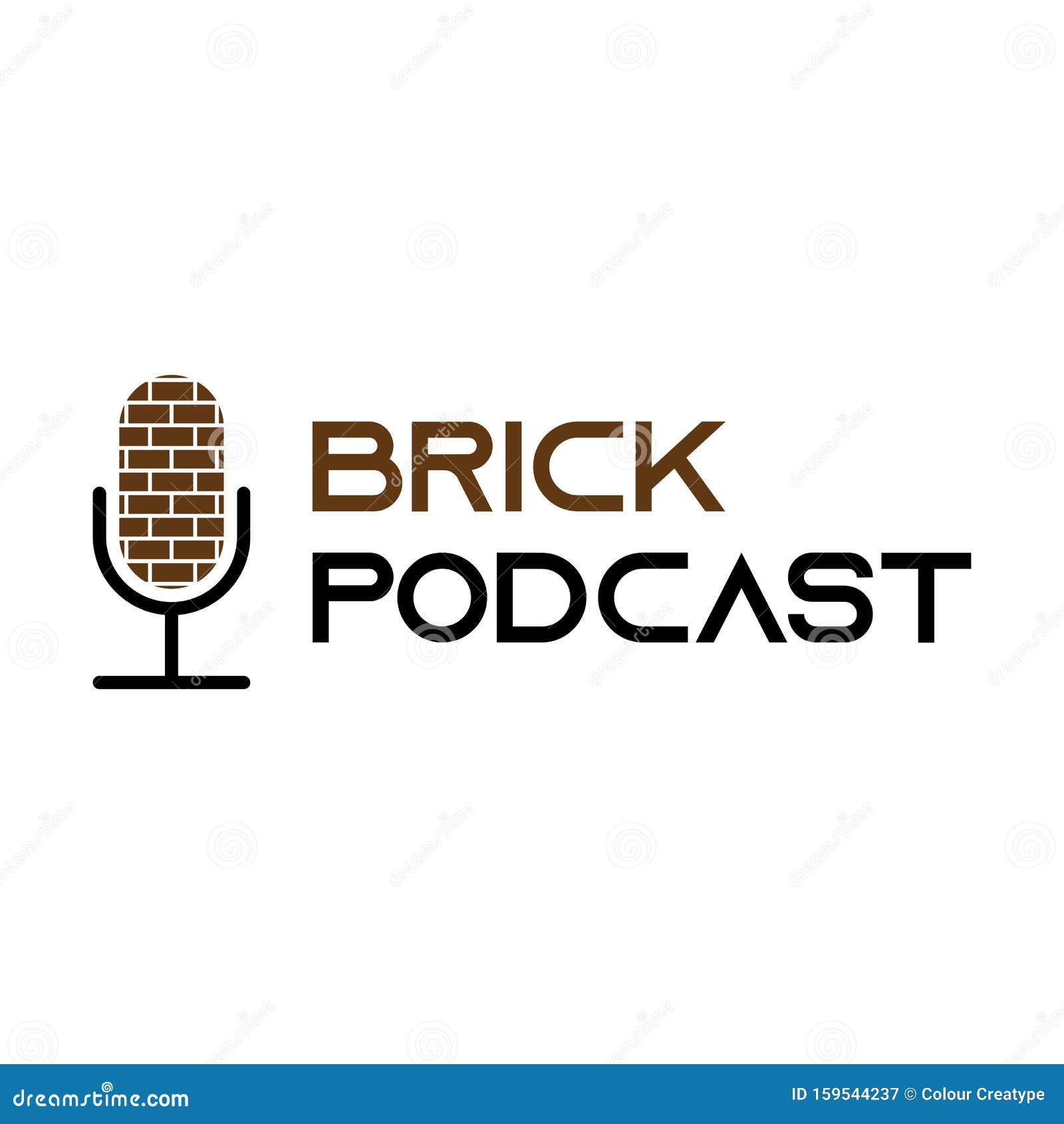 Podcast Logo for Real Estate or Building Constructions Logo Design ...