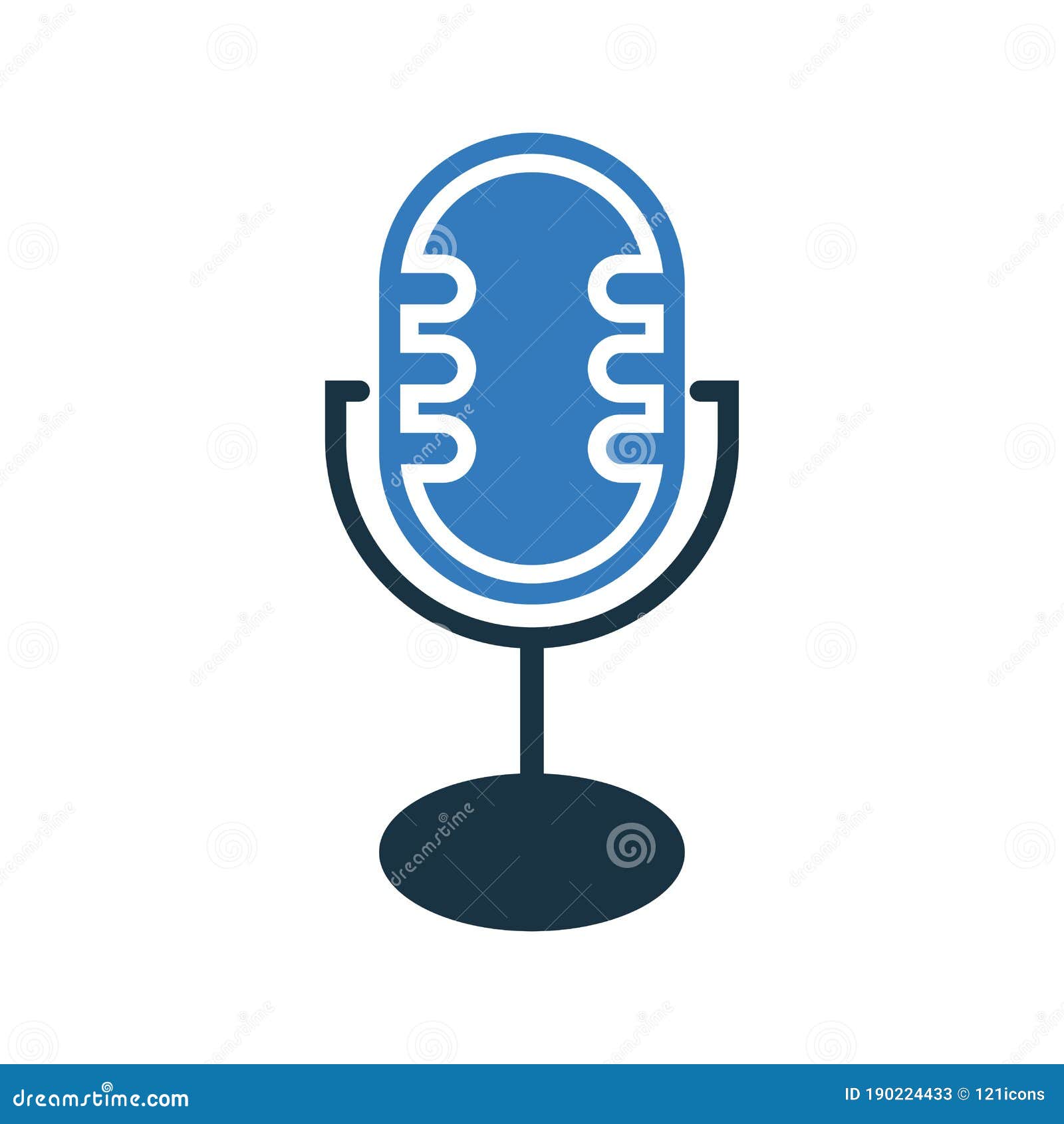 Podcast Microphone Icon / Vector Graphics Editorial Stock Photo ...