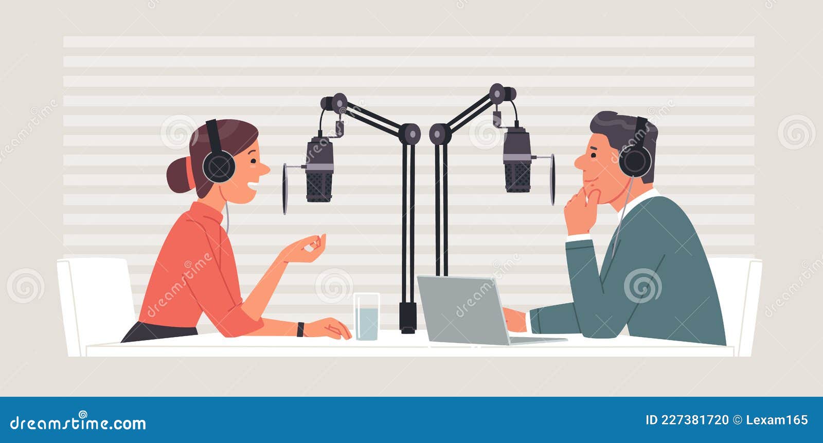 Radio Show Line Icon Concept. Radio Show Vector Linear Illustration ...