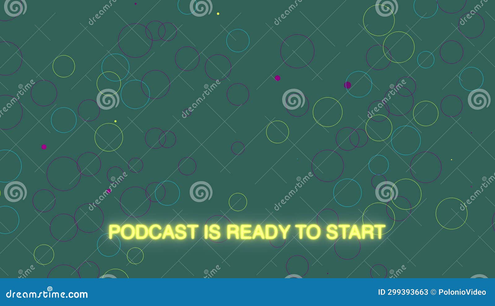 Podcast is Ready To Start Text Seamless Loop Background Stock Video ...