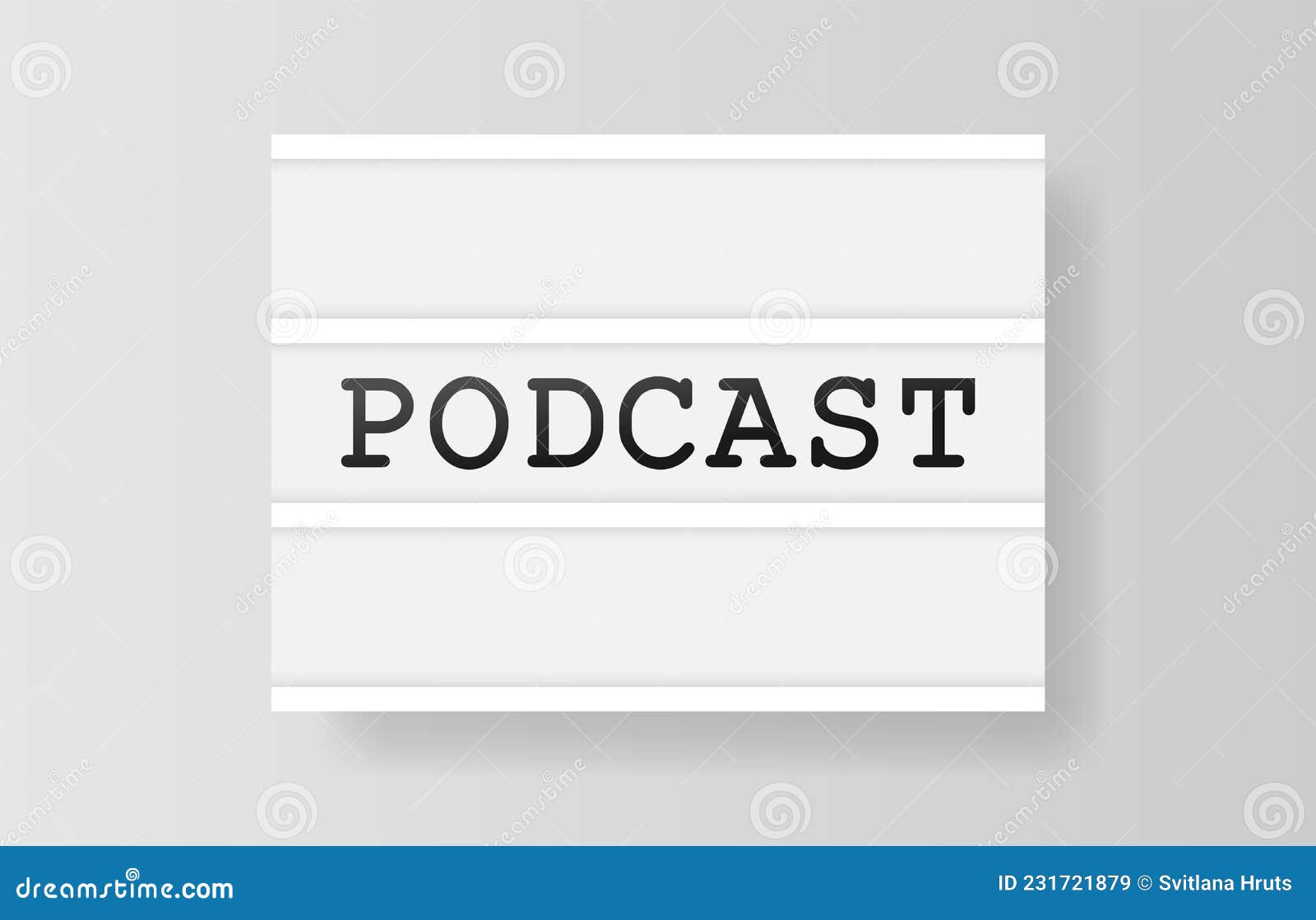 Podcast Retro Style Icon. Badge, Icon, Stamp, Logo. Vector Stock ...