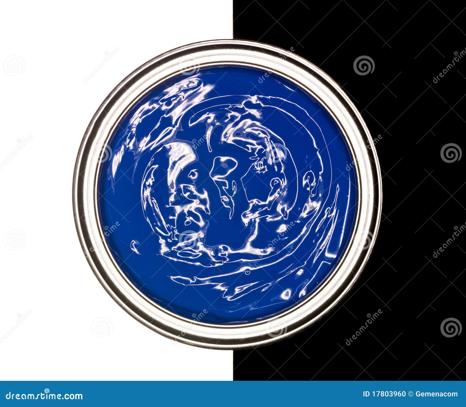 Poder azul de la pintura foto de archivo. Imagen de mejora - 17803960