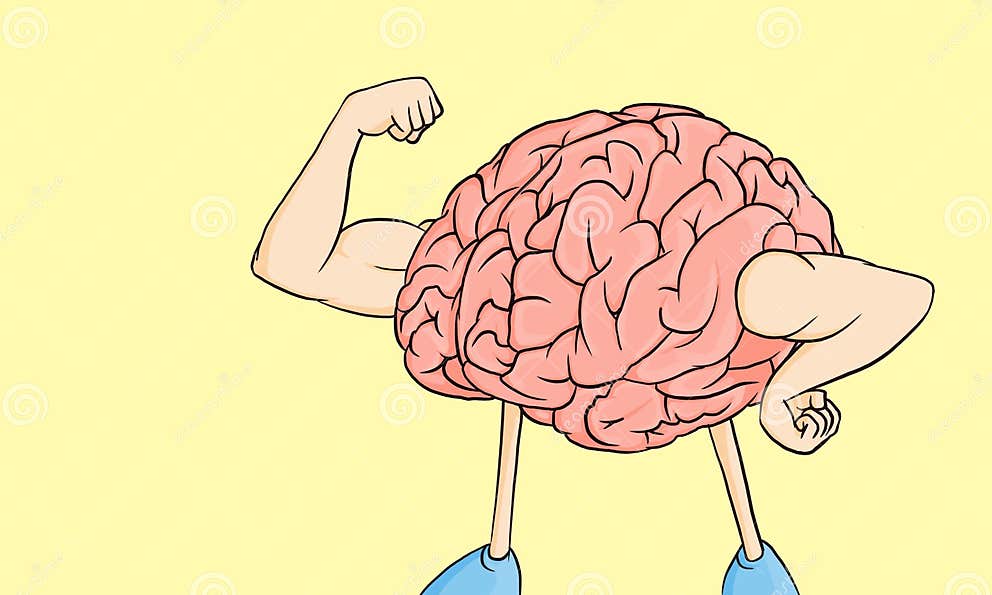 Poder de cérebro! ilustração stock. Ilustração de potência - 77624180