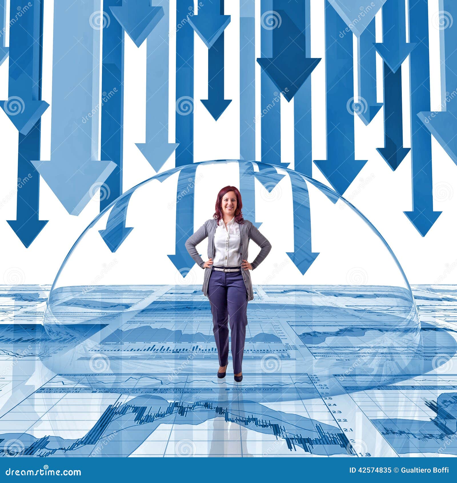 Poder de la mujer stock de ilustración. Ilustración de problema - 42574835