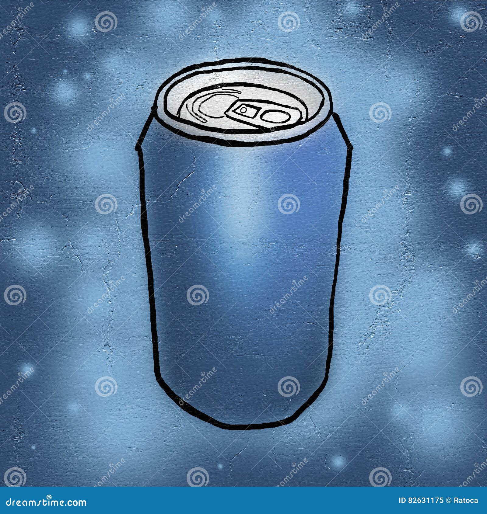 Poder del azul stock de ilustración. Ilustración de anillo - 82631175