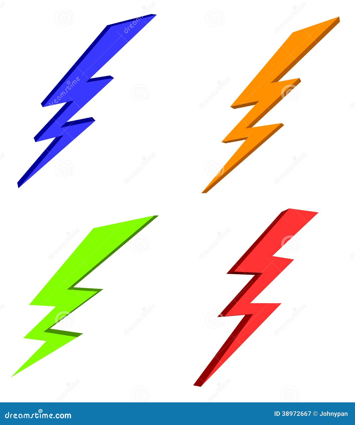 Poder del rayo stock de ilustración. Ilustración de alerta - 38972667