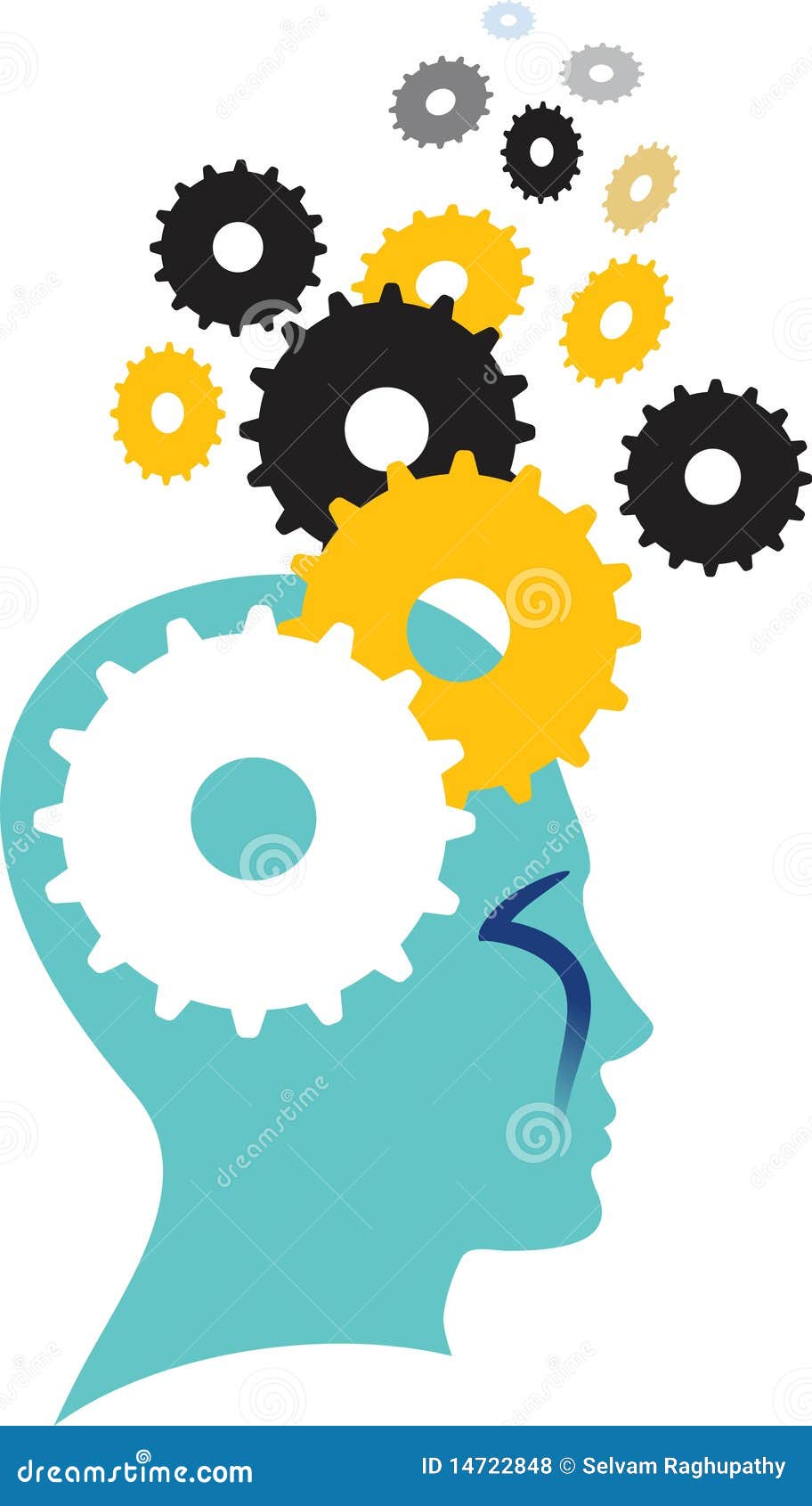 Poder intelectual ilustração do vetor. Ilustração de aprendizagem ...